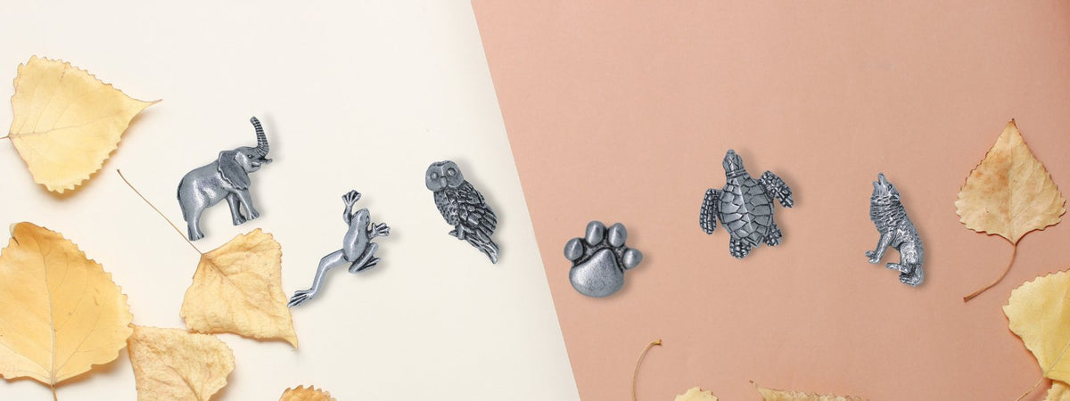 Custom & Handcrafted Pewter Animal Lapel Pins | Lapel Pin Planet ...