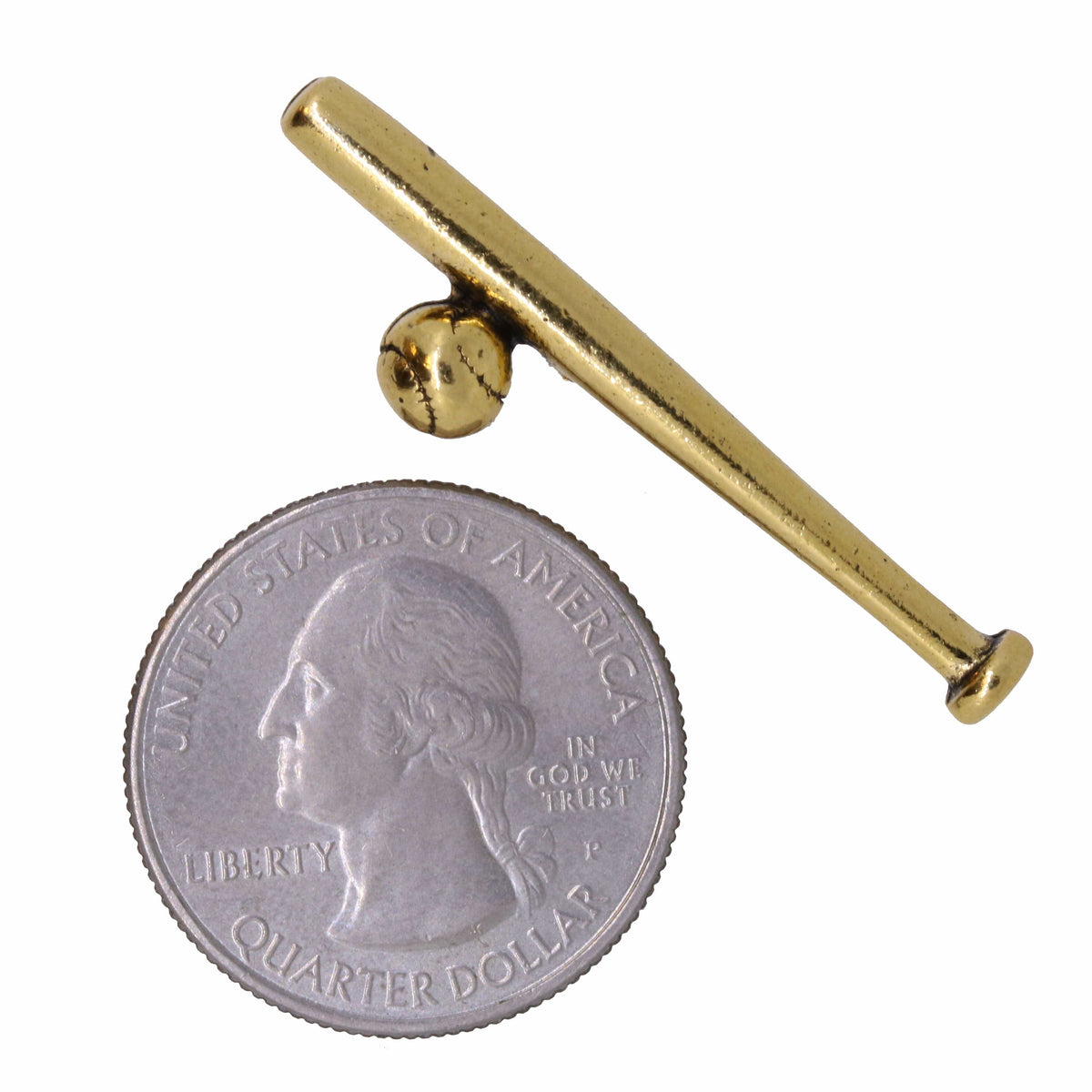 Baseball and Bat Gold Lapel Pin – lapelpinplanet