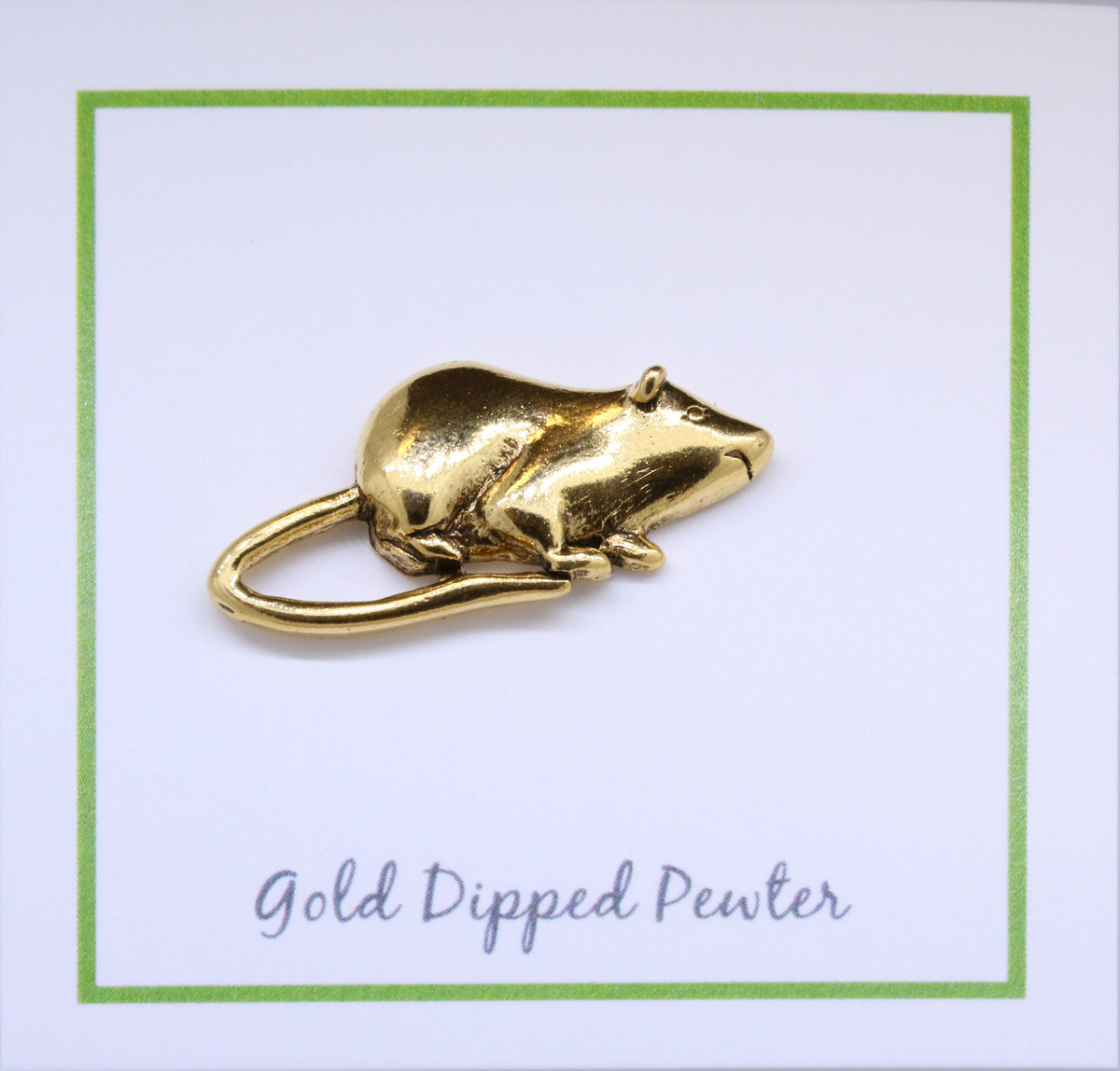 Rat Gold Lapel Pin – lapelpinplanet