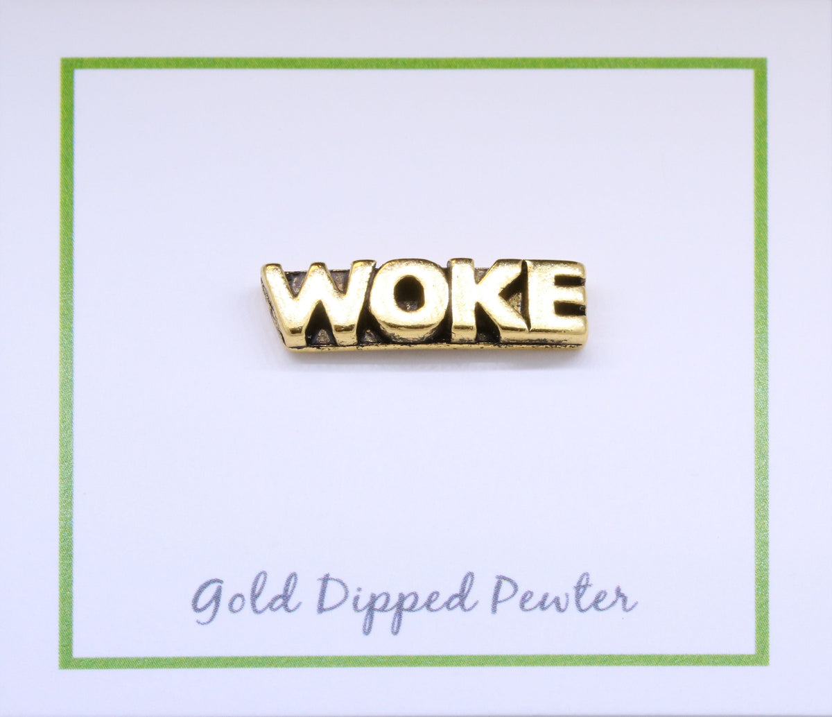 Woke Gold Lapel Pin – lapelpinplanet