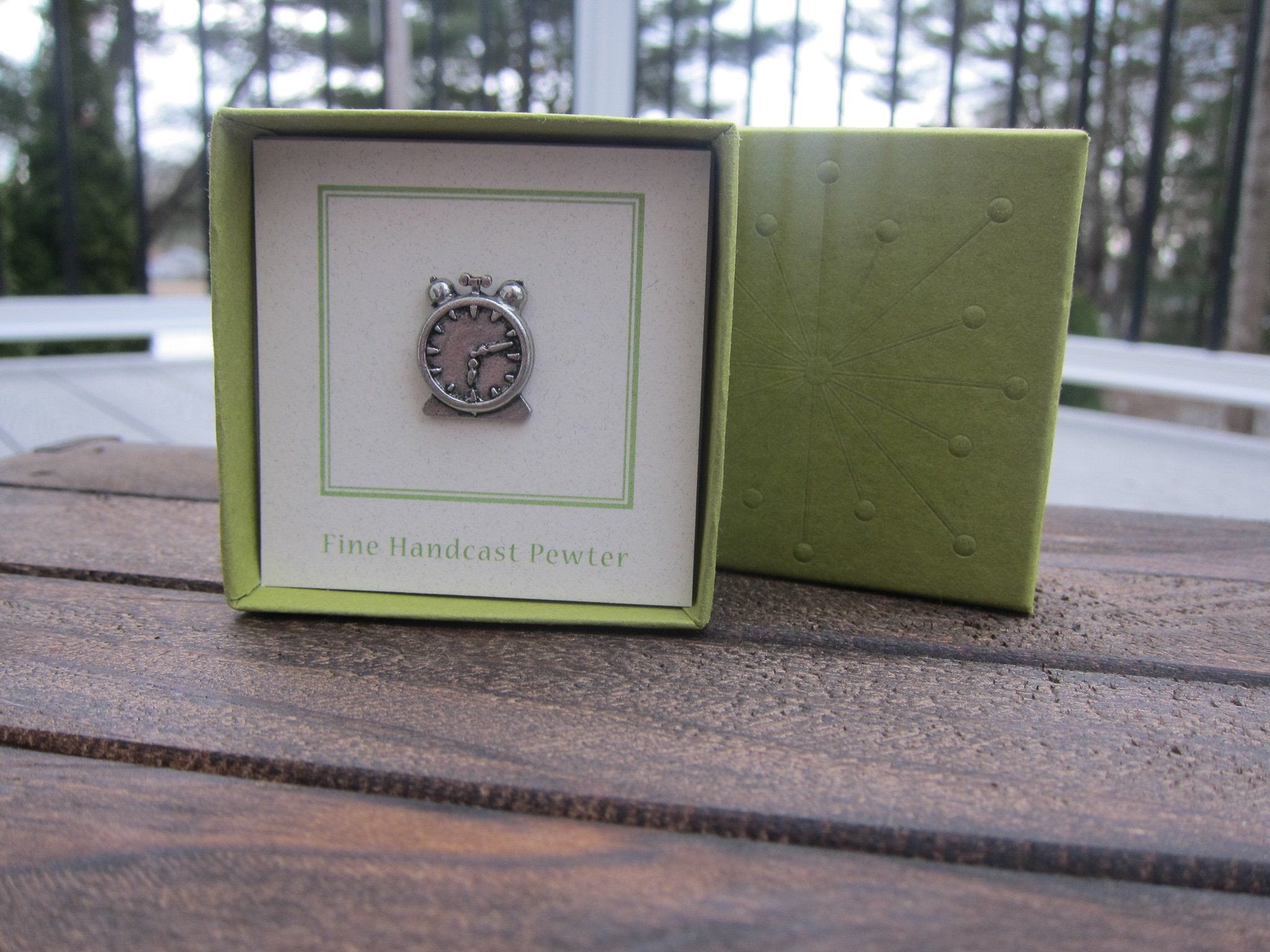 Alarm Clock Lapel Pin - Timeless Style | Lapel Pin Planet – lapelpinplanet