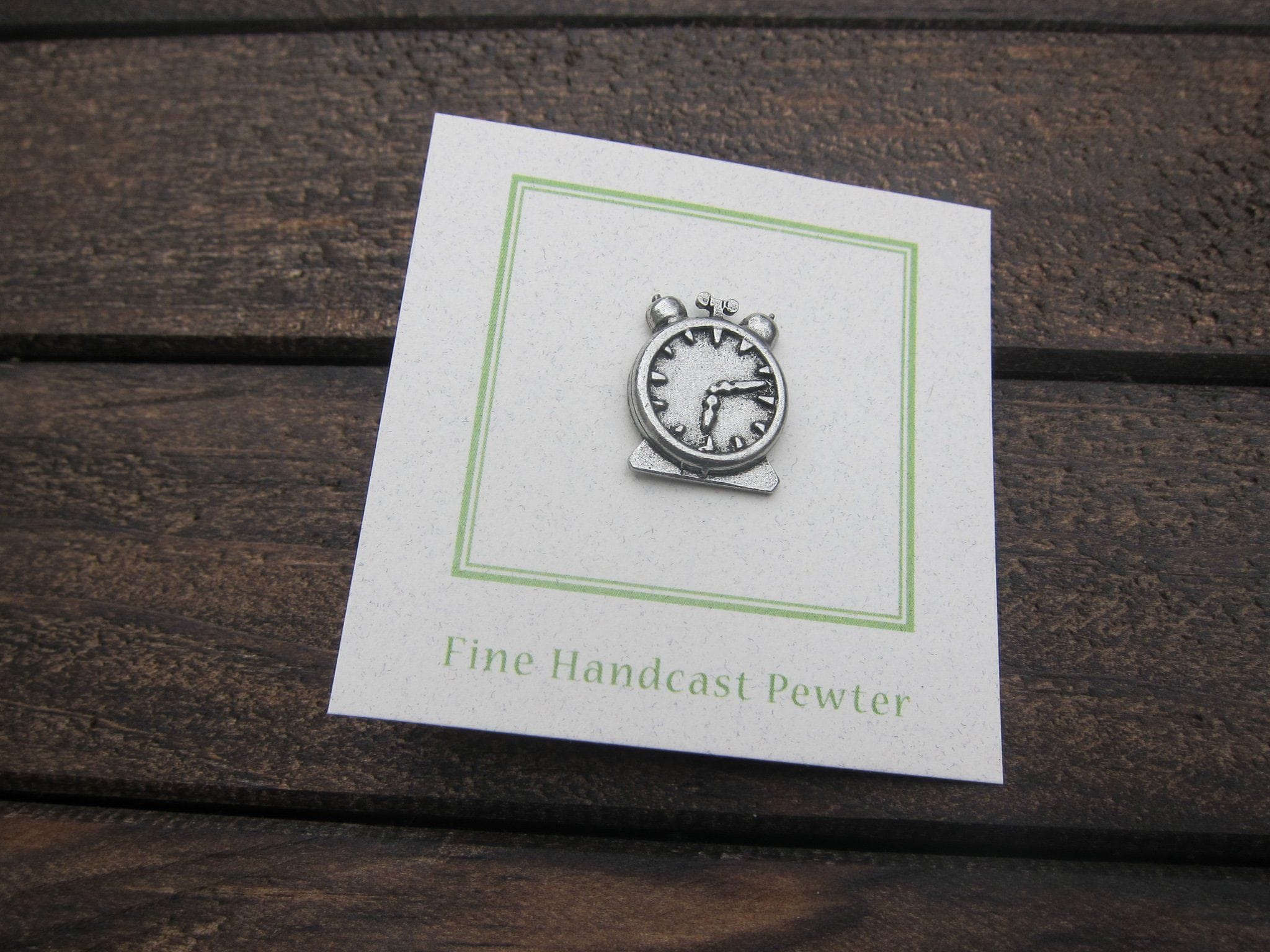 Alarm Clock Lapel Pin - Timeless Style | Lapel Pin Planet – lapelpinplanet