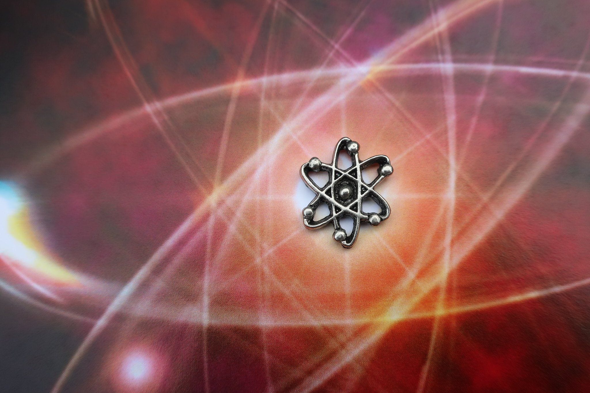 Atom Lapel Pin - Science-Inspired Style | Lapel Pin Planet – lapelpinplanet