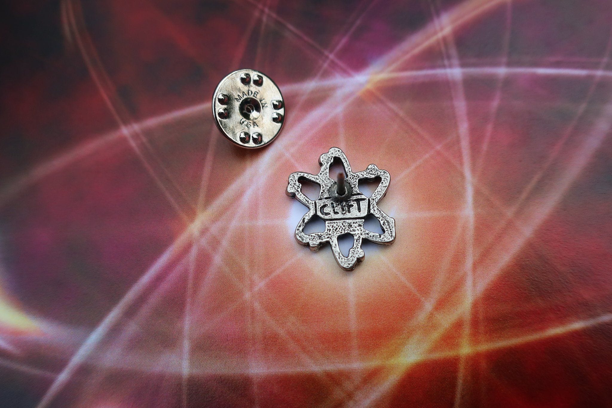 Atom Lapel Pin - Science-Inspired Style | Lapel Pin Planet – lapelpinplanet