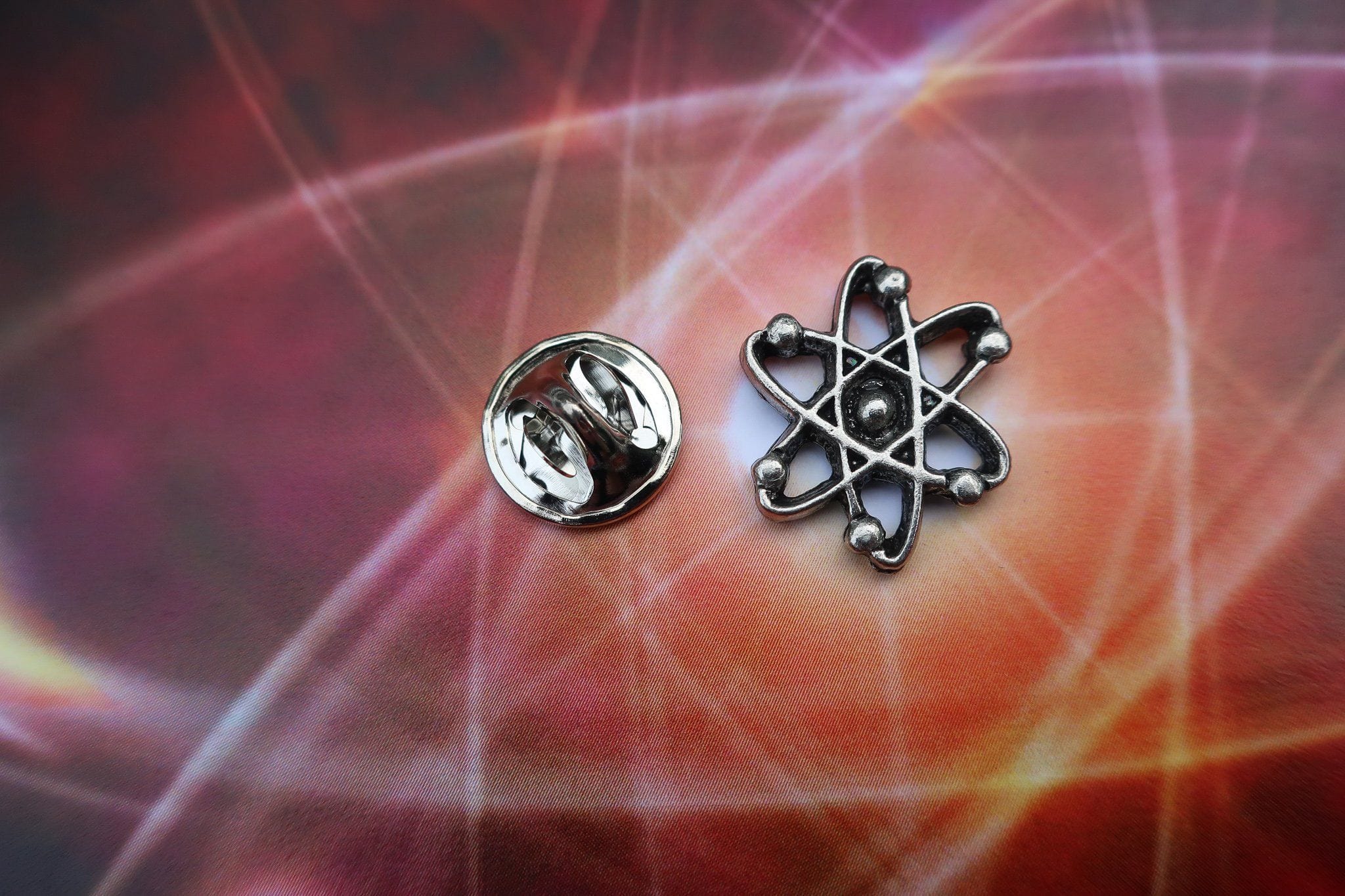 Atom Lapel Pin - Science-Inspired Style | Lapel Pin Planet – lapelpinplanet
