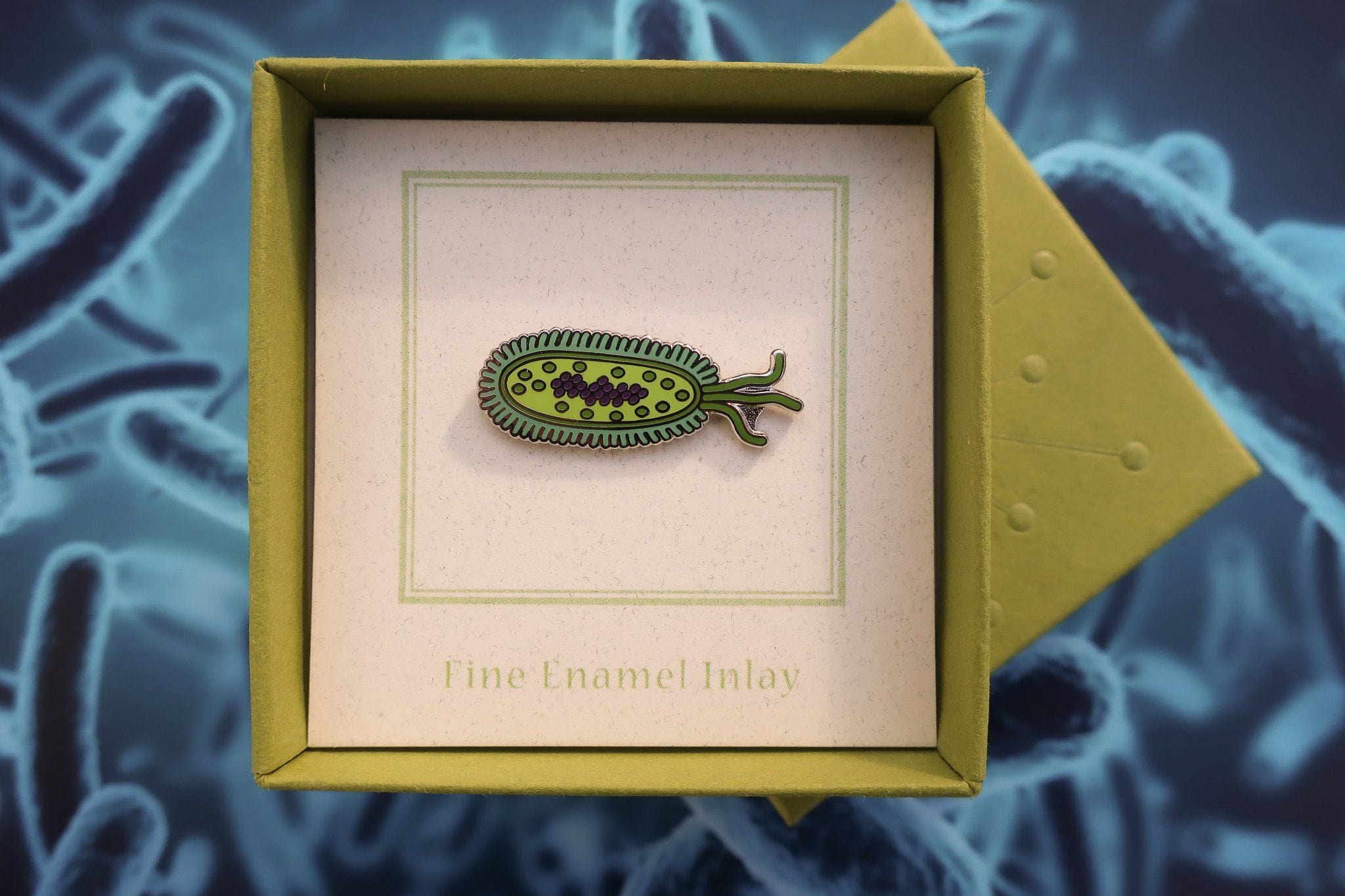 Bacteria Enamel Pin - Microbiology-Inspired Style | Lapel Pin Planet ...