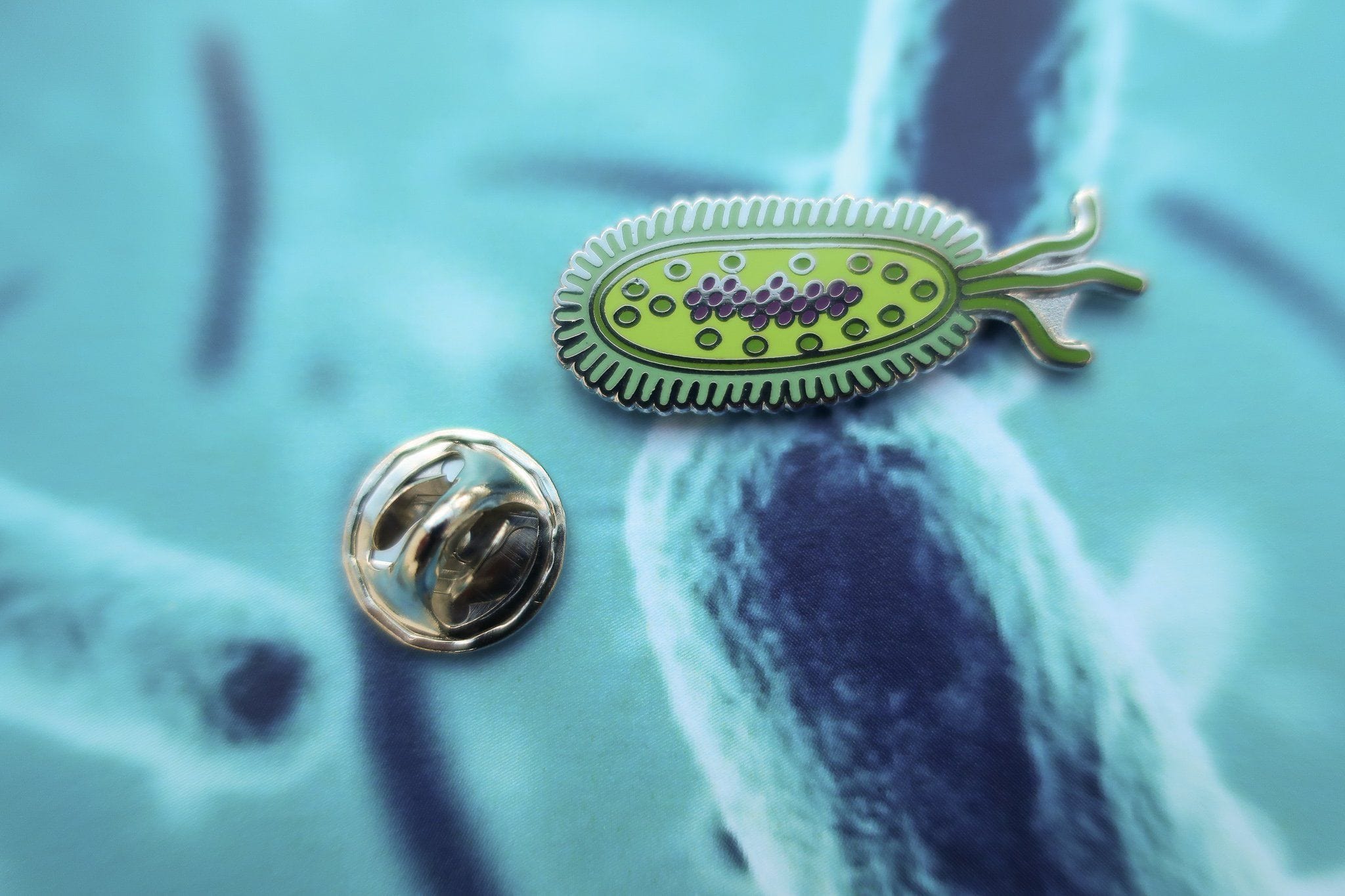 Bacteria Enamel Pin - Microbiology-Inspired Style | Lapel Pin Planet ...