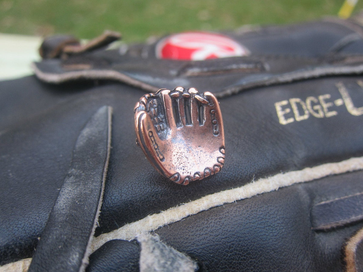 Baseball Glove Copper Lapel Pin - Score Big with Style | Lapel Pin ...