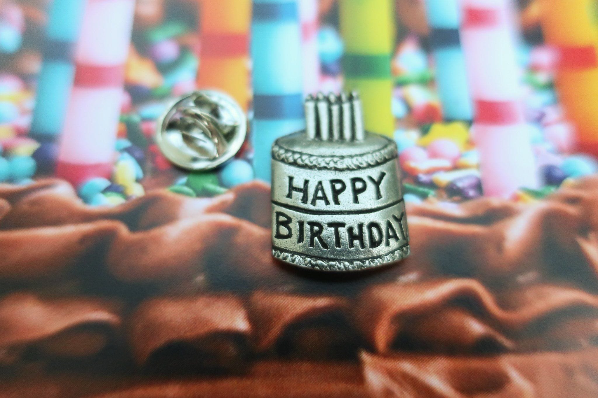 Birthday Cake Lapel Pin - Celebrate in Style | Lapel Pin Planet ...