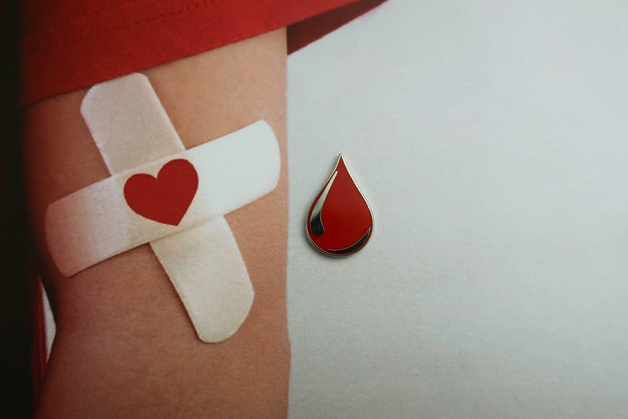 Blood Drop Enamel Pin – lapelpinplanet