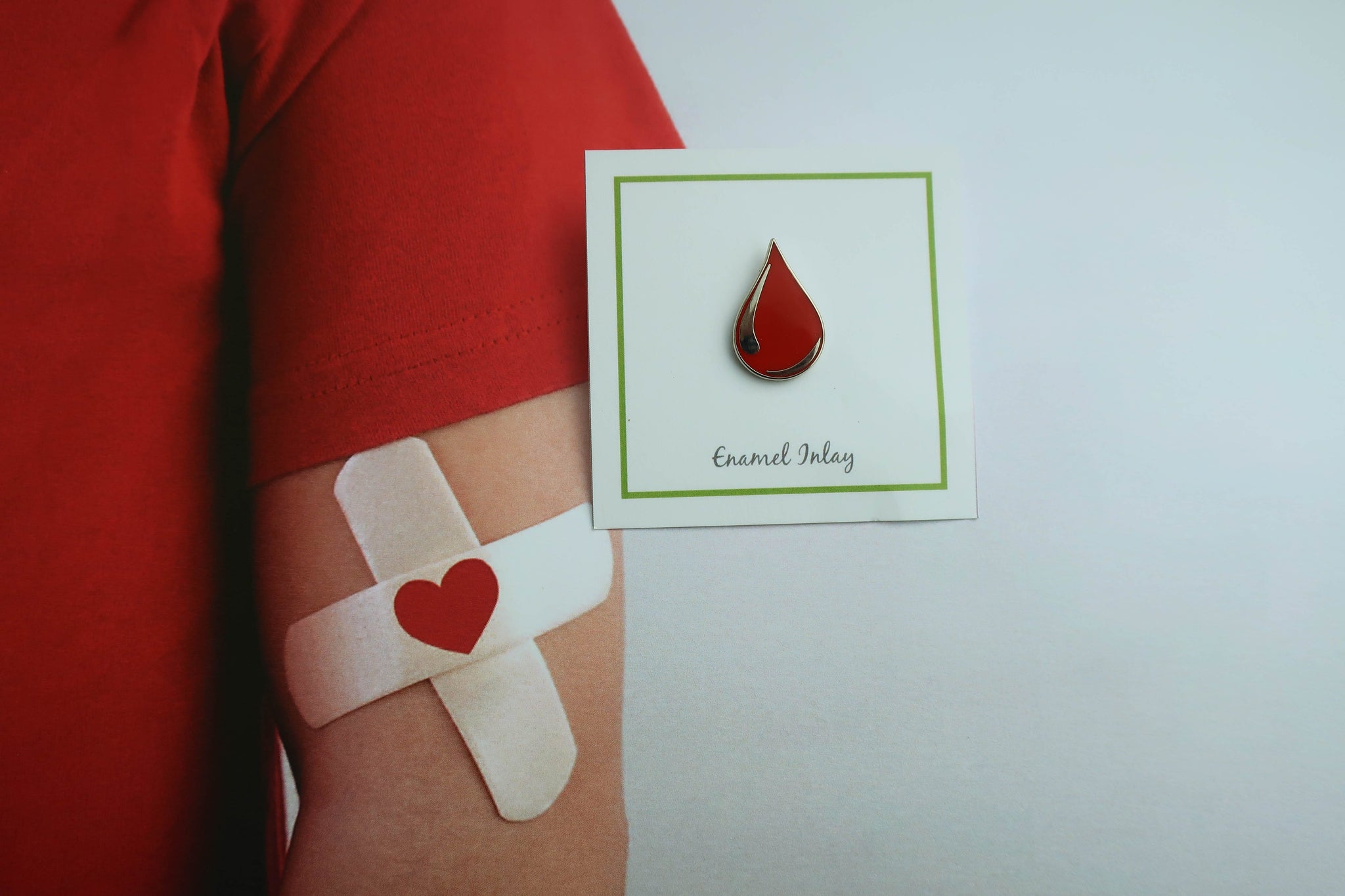 Blood Drop Enamel Pin – lapelpinplanet