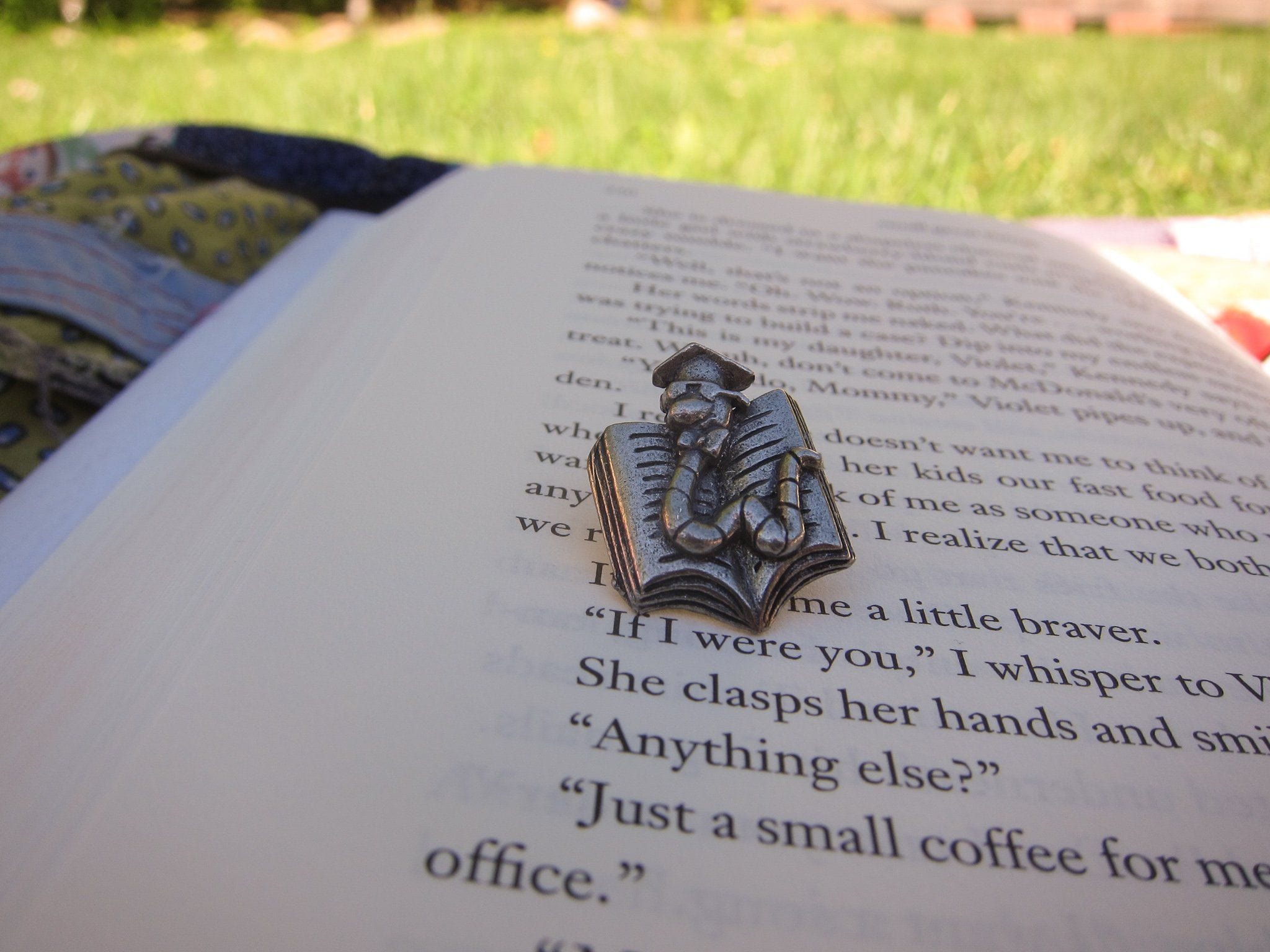 Bookworm Scholar Lapel Pin | Lapel Pin Planet – lapelpinplanet