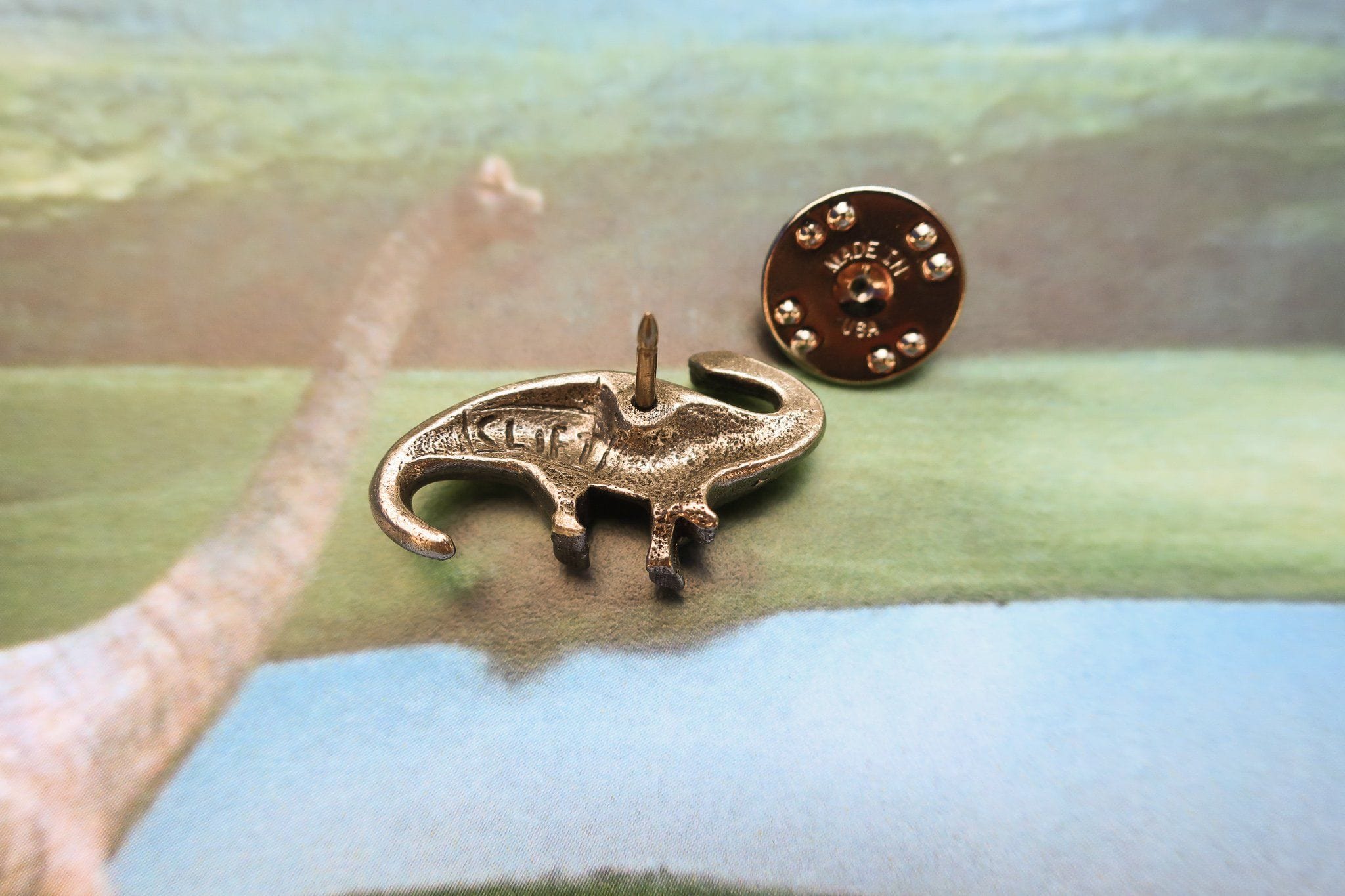 Brontosaurus Lapel Pin - Prehistoric Style | Lapel Pin Planet ...