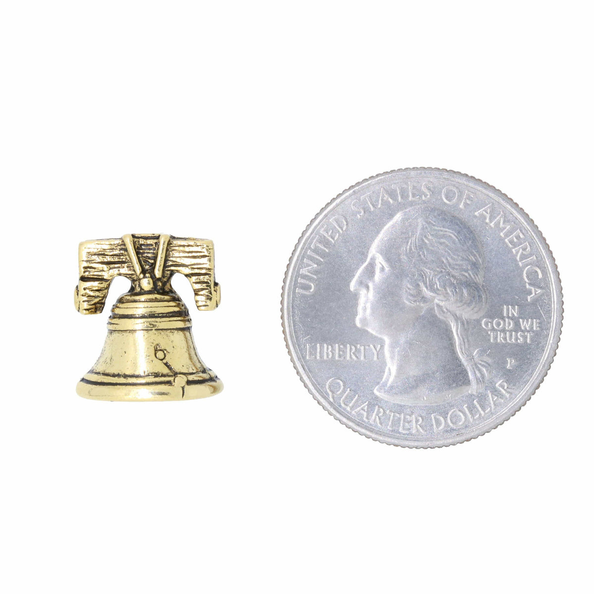 Liberty Bell Gold Lapel Pin – lapelpinplanet