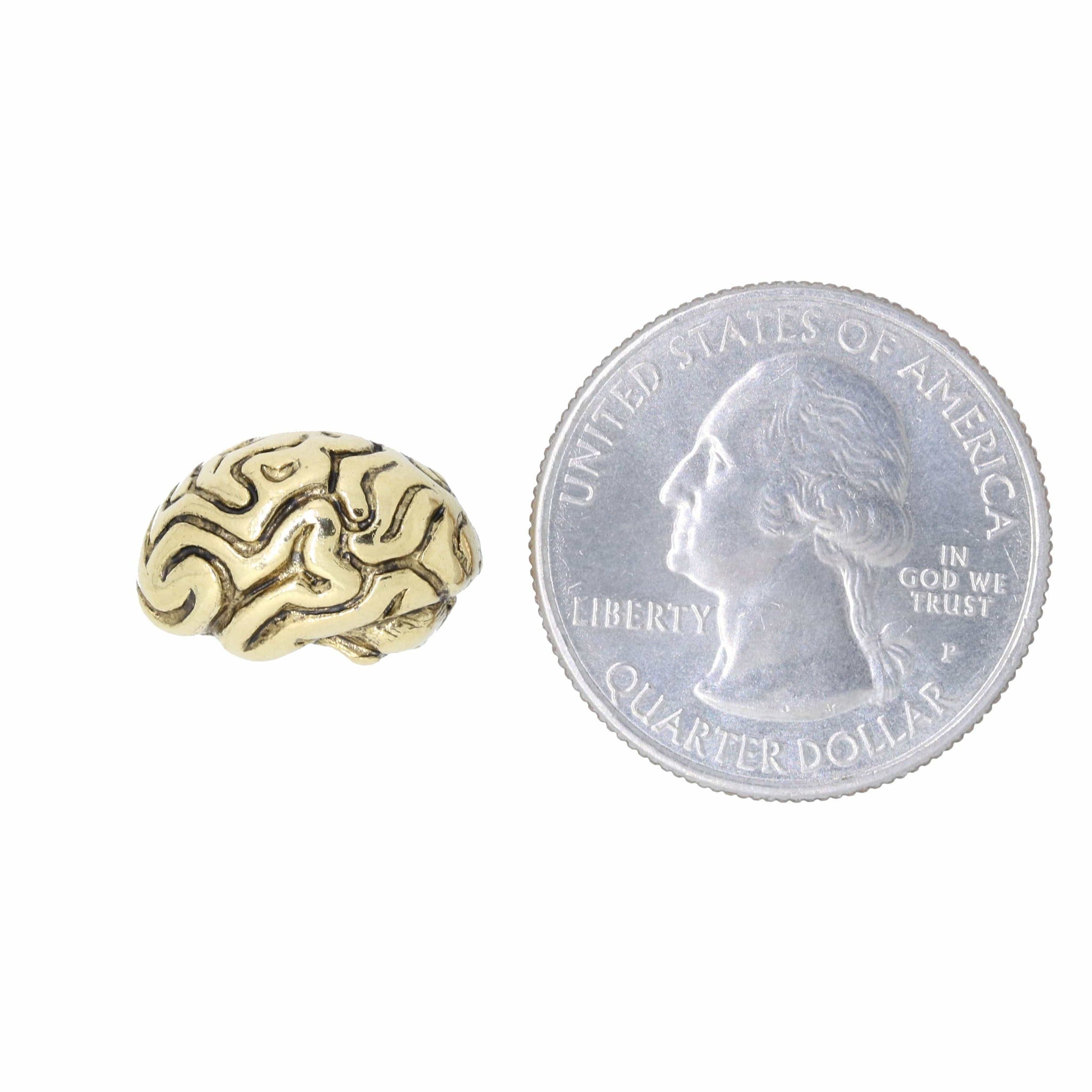 Brain Gold Lapel Pin | Lapel Pin Planet – lapelpinplanet