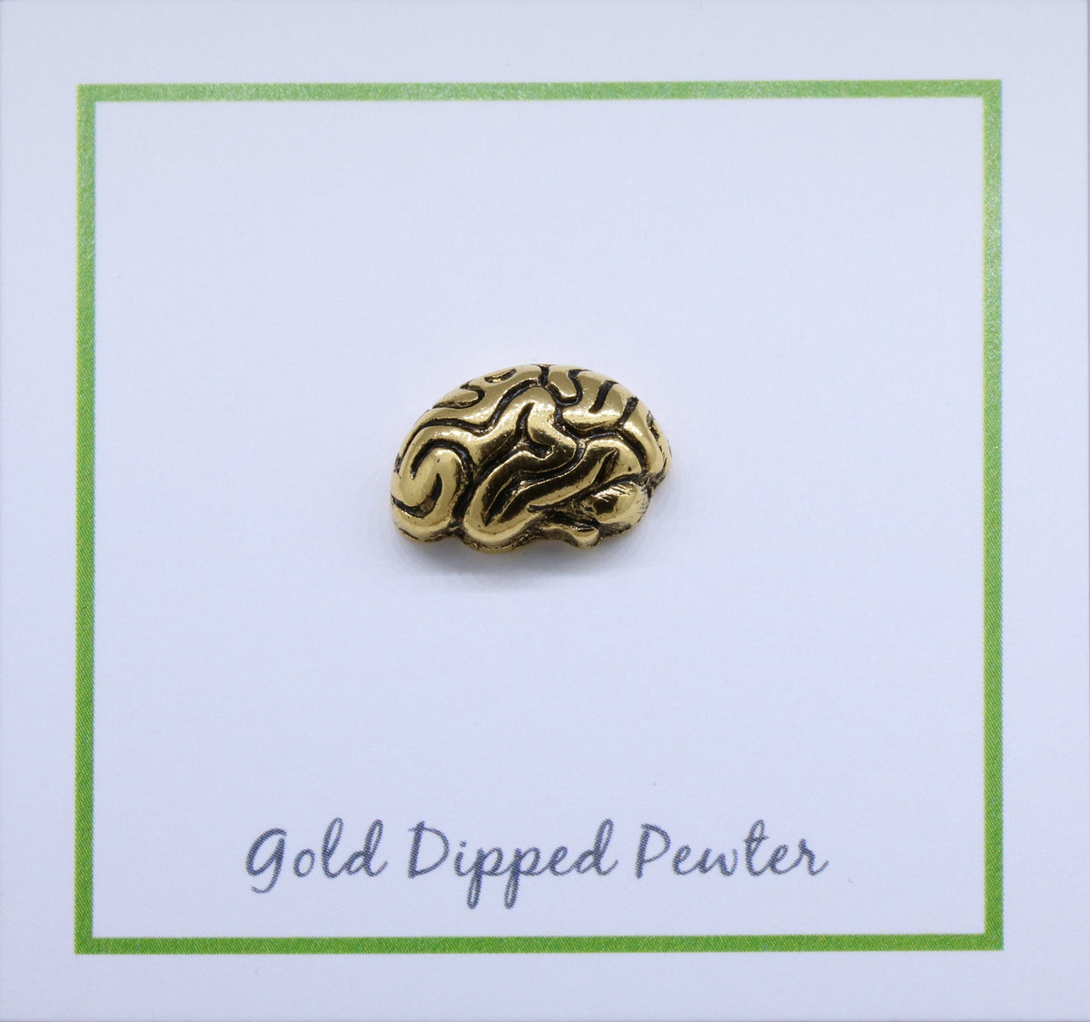 Brain Gold Lapel Pin | Lapel Pin Planet – lapelpinplanet