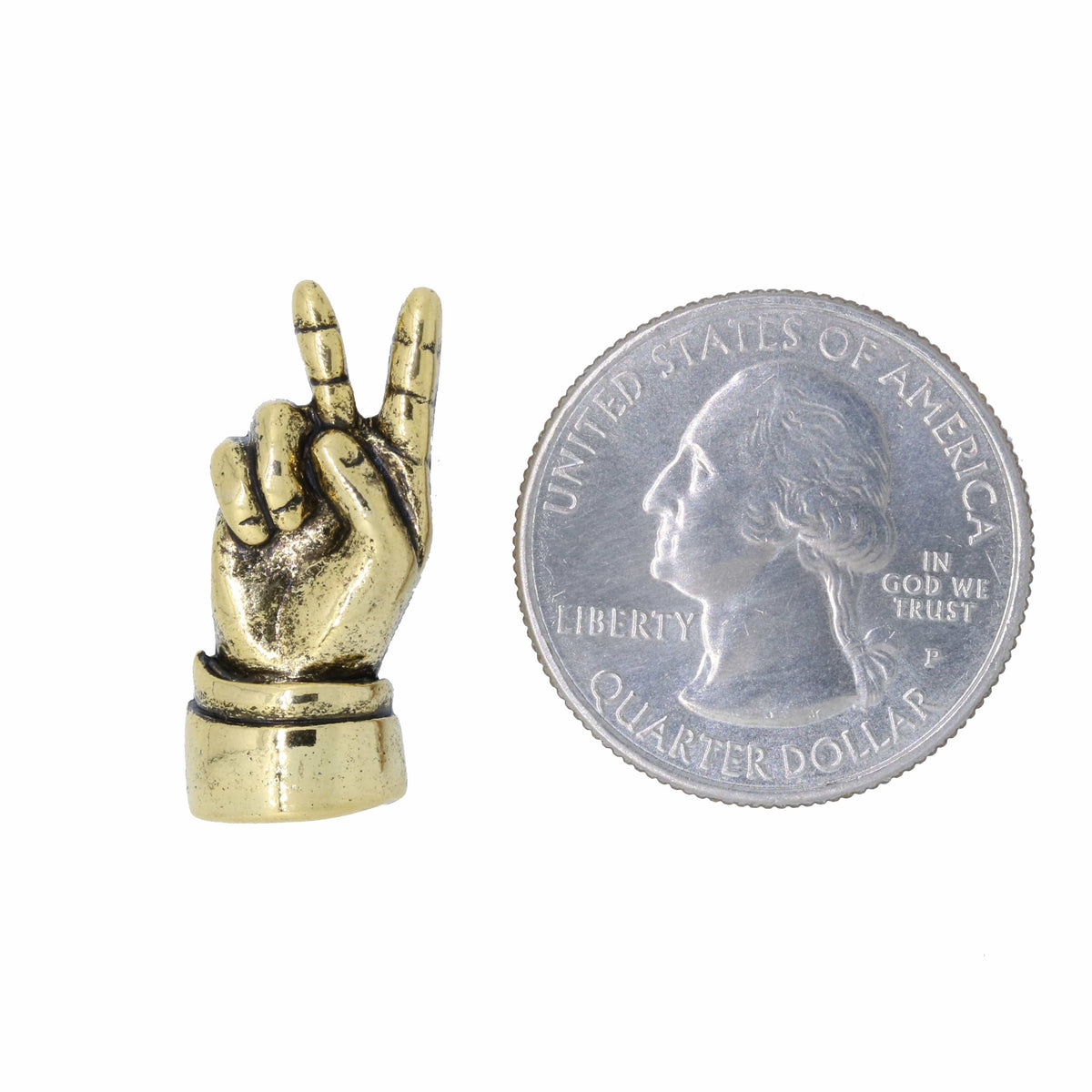 Peace Hand Sign Gold Lapel Pin – lapelpinplanet