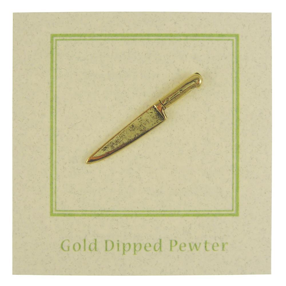 Chef's Knife Gold Lapel Pin - Cook with Flair | Lapel Pin Planet ...