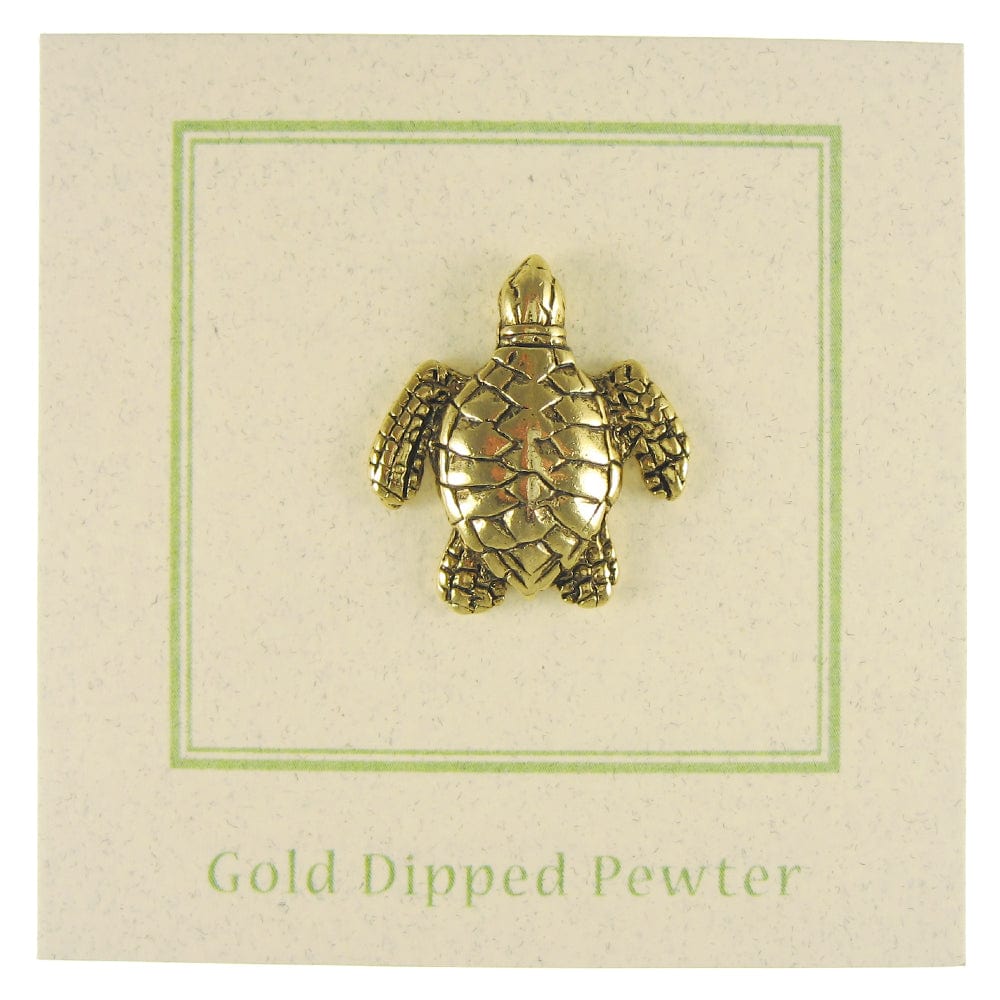 Sea Turtle Gold Lapel Pin – lapelpinplanet