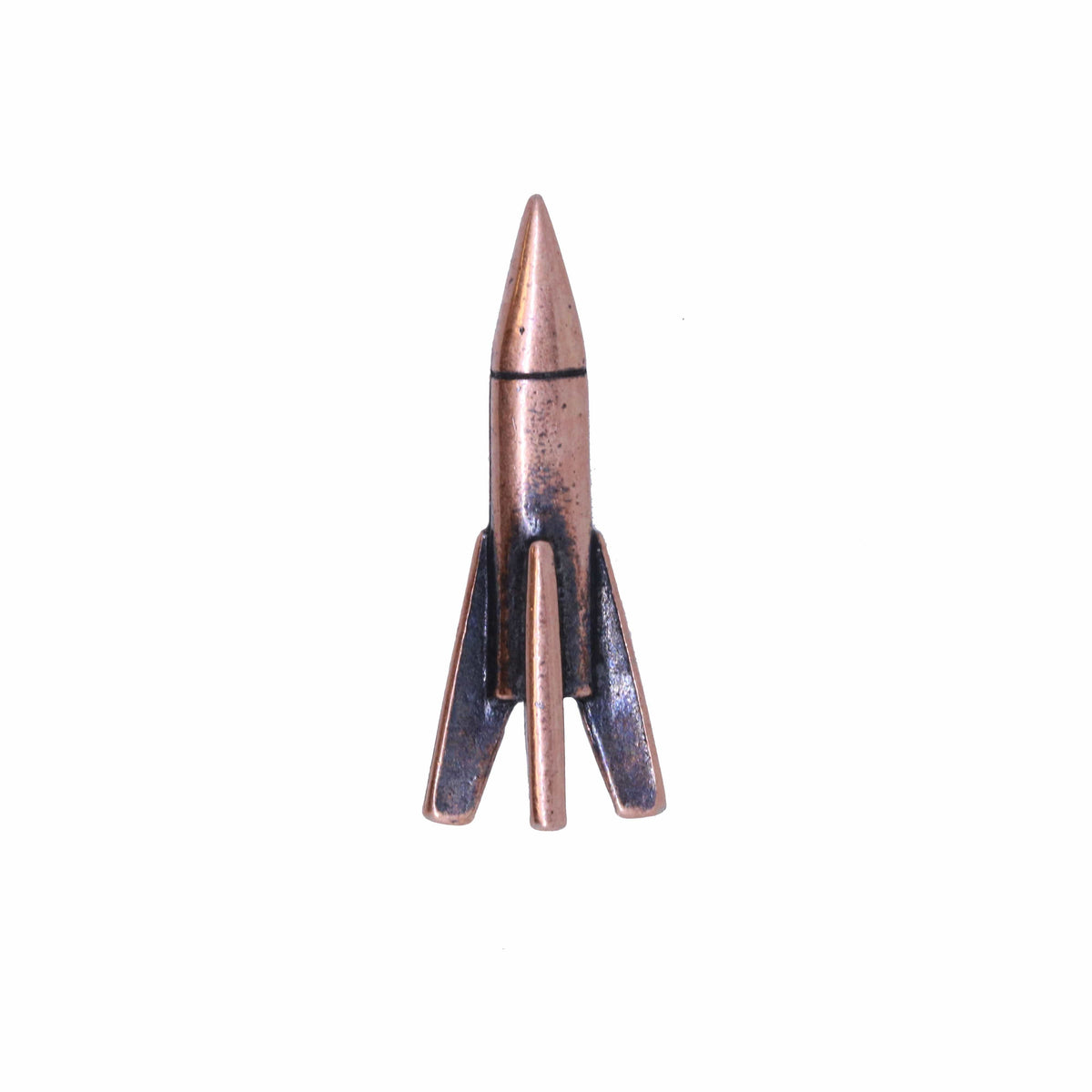 Rocket Copper Lapel Pin – lapelpinplanet