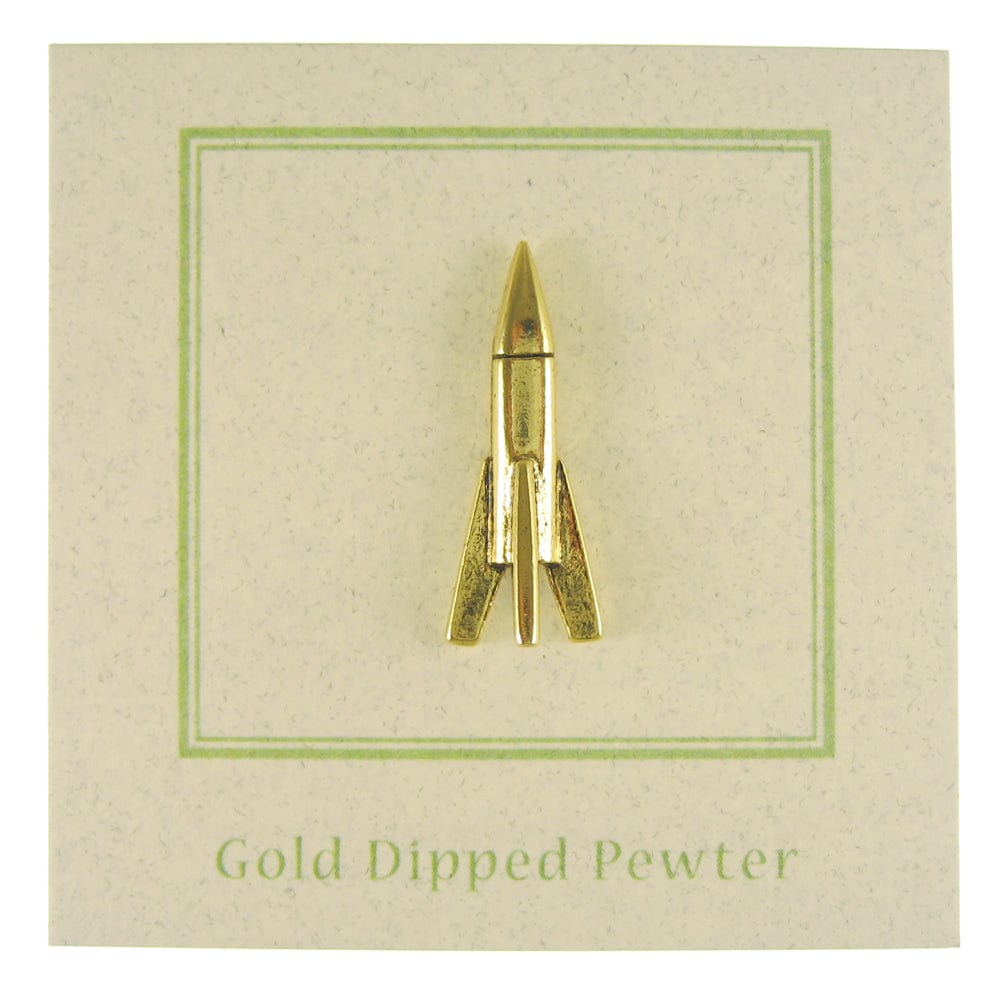 Rocket Gold Lapel Pin – lapelpinplanet