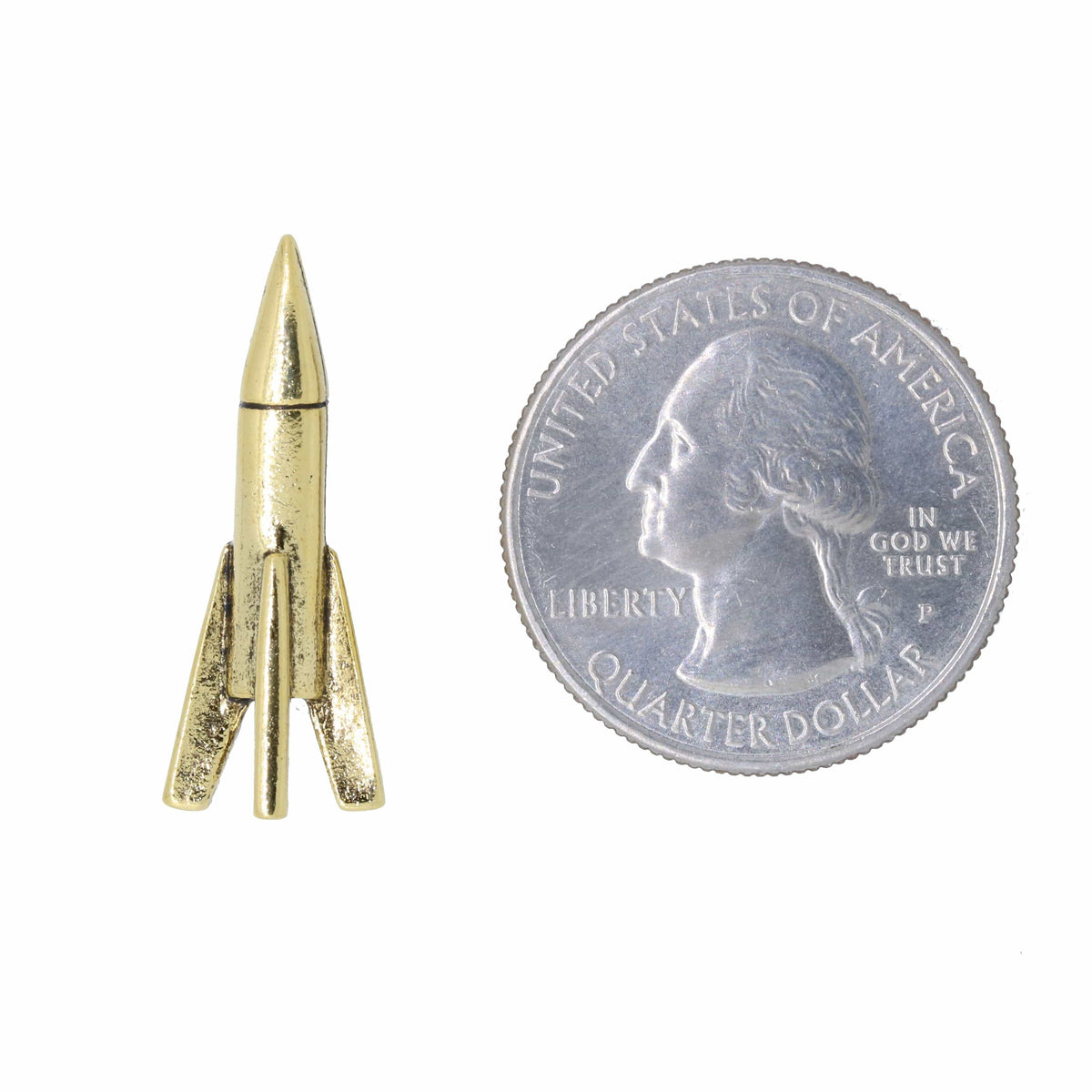 Rocket Gold Lapel Pin – lapelpinplanet