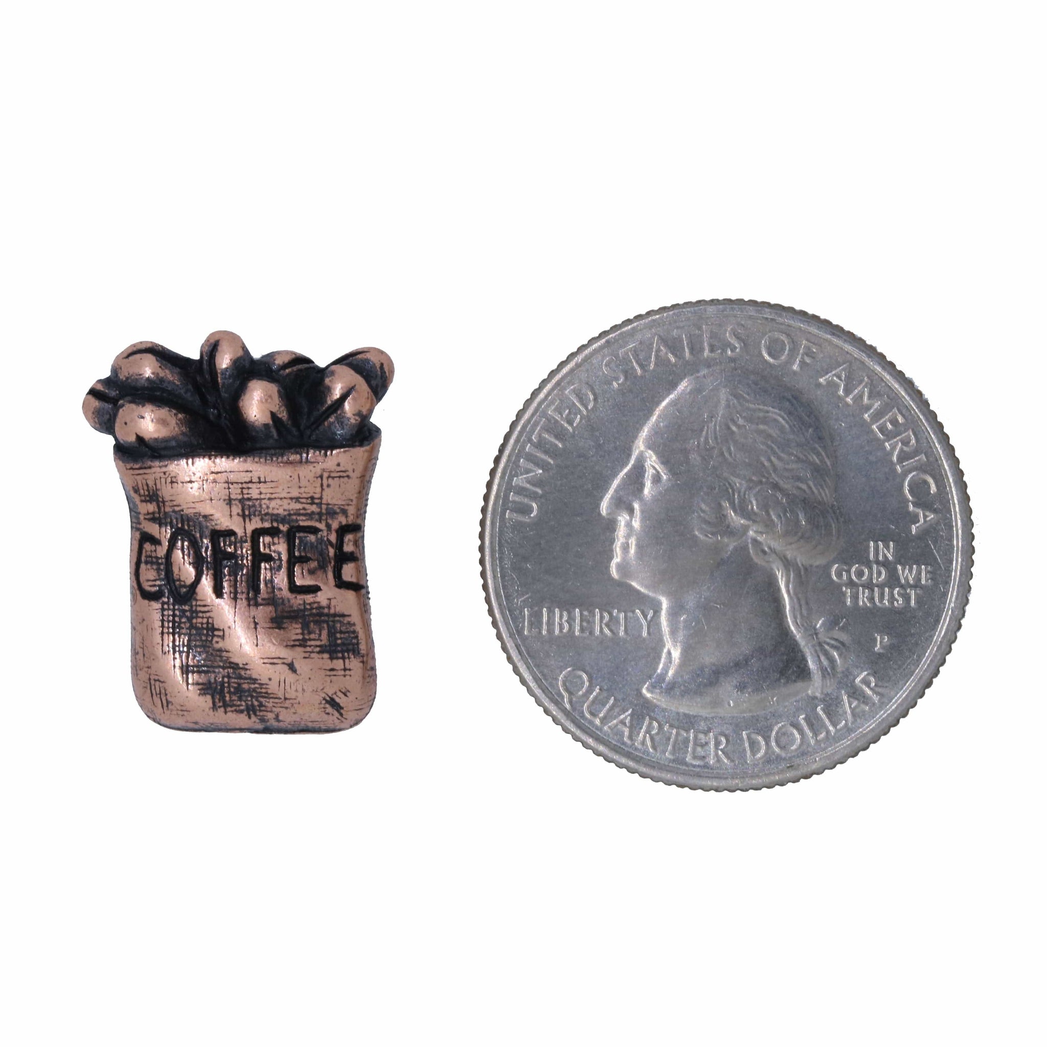 Sack of Coffee Copper Lapel Pin – lapelpinplanet