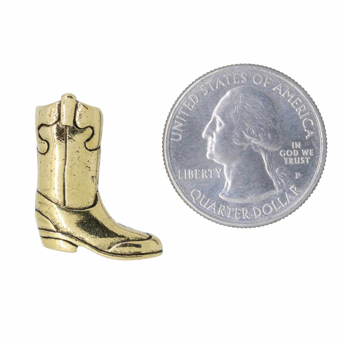 Cowboy Boot Gold Lapel Pin | Lapel Pin Planet – lapelpinplanet