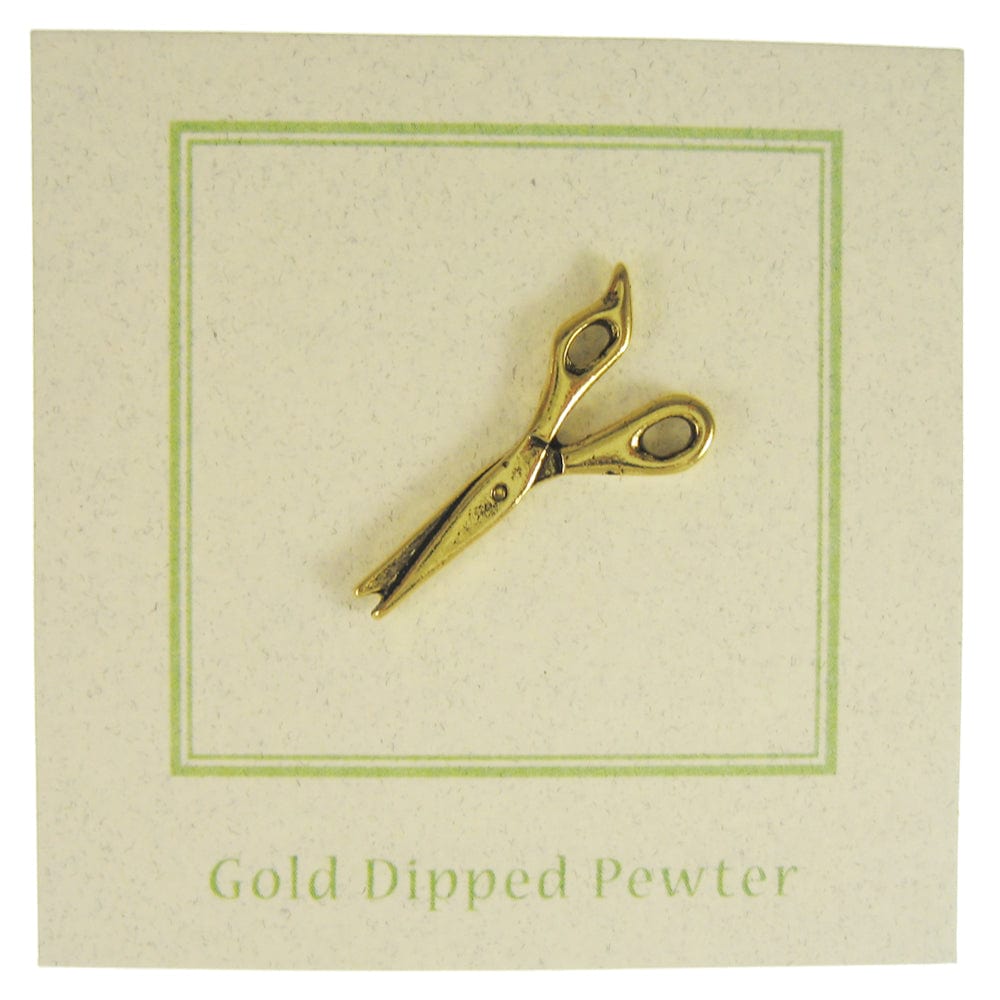 Scissors Gold Lapel Pin – lapelpinplanet