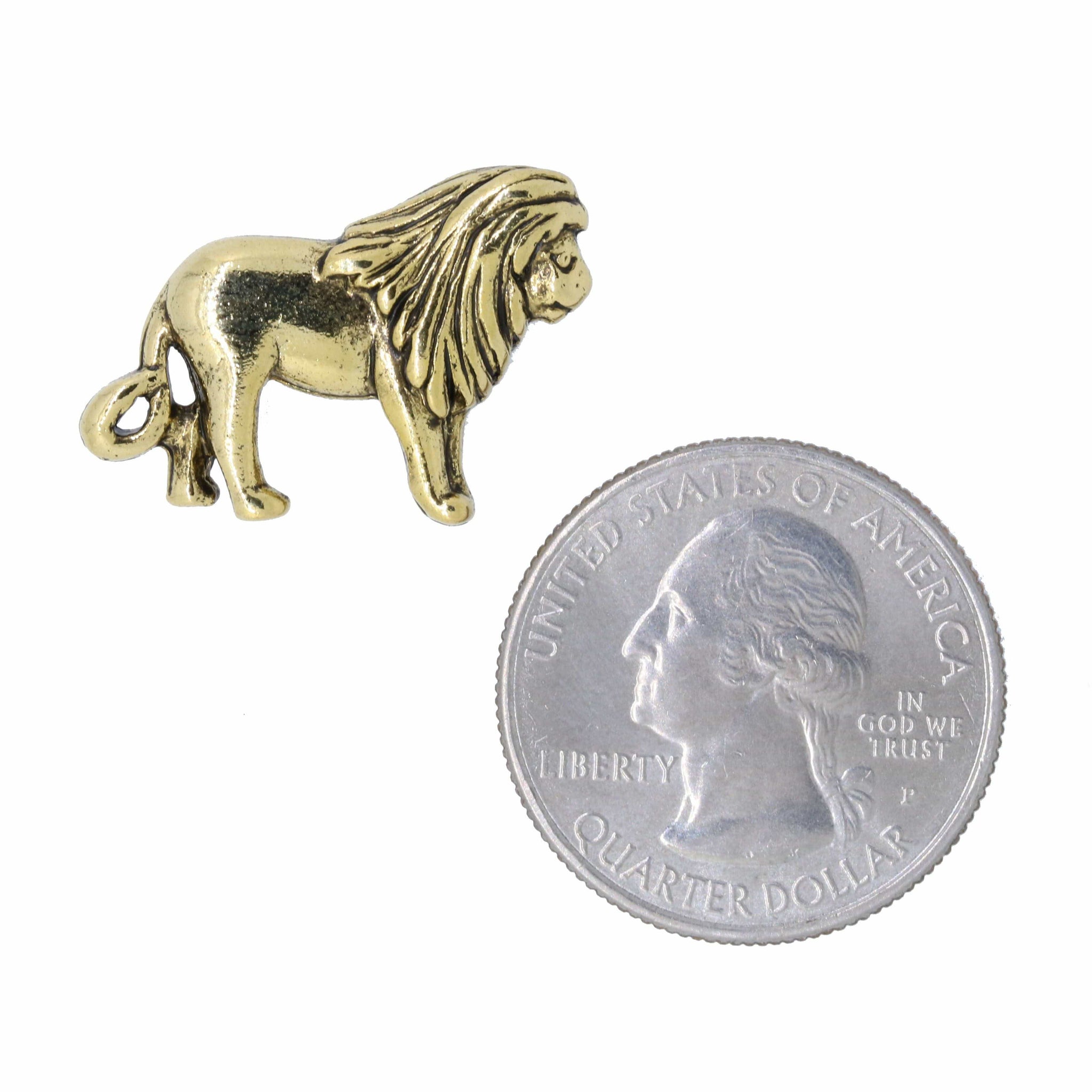 Lion Gold Lapel Pin – lapelpinplanet