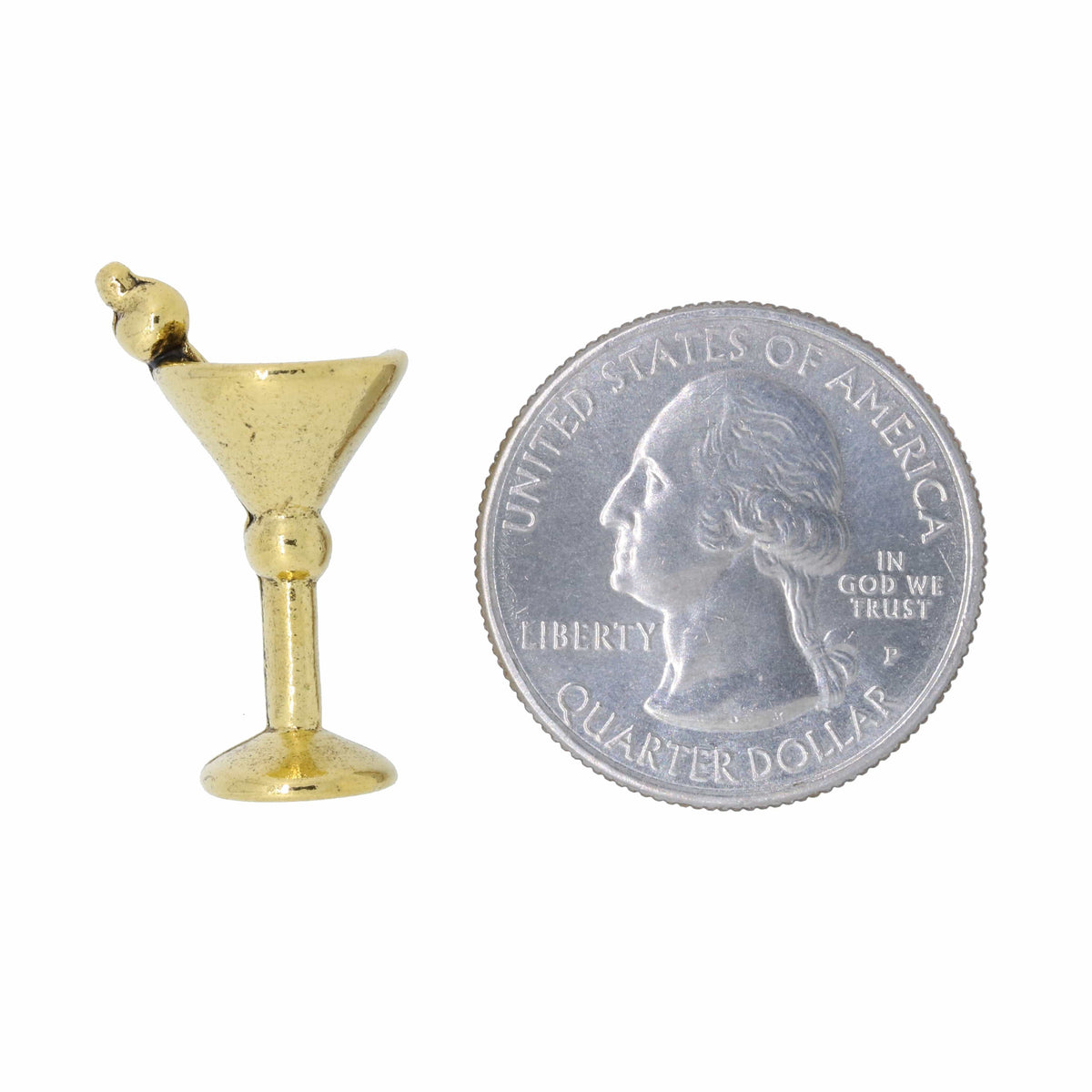 Martini Glass Gold Lapel Pin – lapelpinplanet