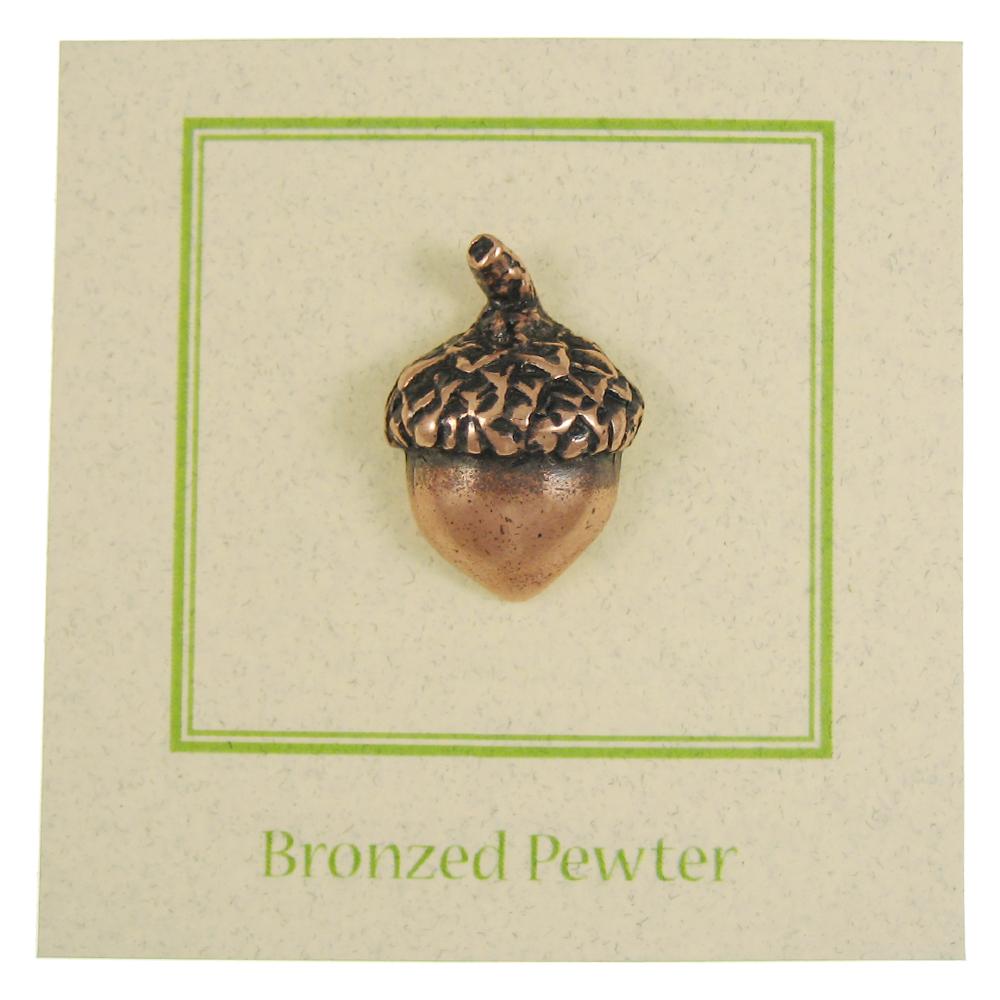 Acorn Handcrafted Copper Lapel Pin | Lapel Pin Planet – lapelpinplanet
