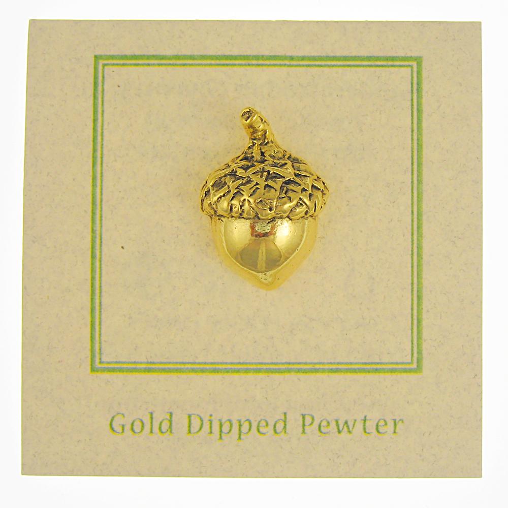 Acorn Handcrafted Gold Lapel Pins | Lapel Pin Planet – lapelpinplanet