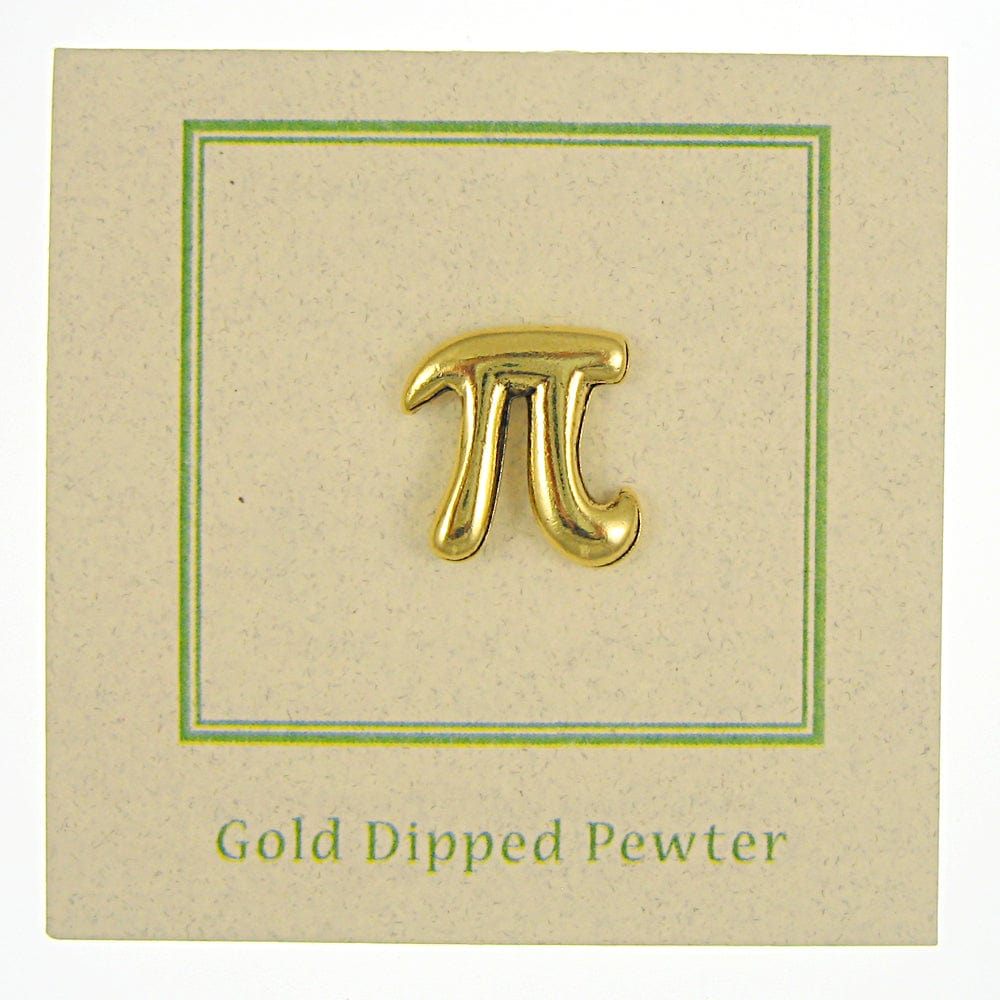 Pi Gold Lapel Pin – lapelpinplanet