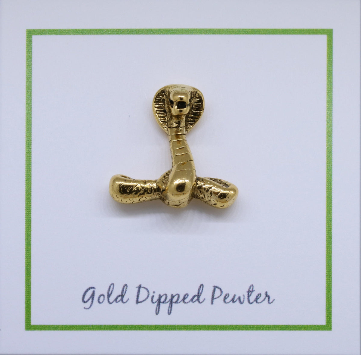Cobra Gold Lapel Pin | Lapel Pin Planet – lapelpinplanet