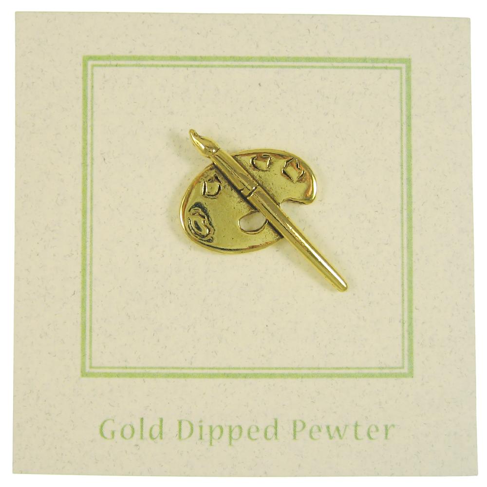 Artist Palette Gold Lapel Pin | Lapel Pin Planet – lapelpinplanet
