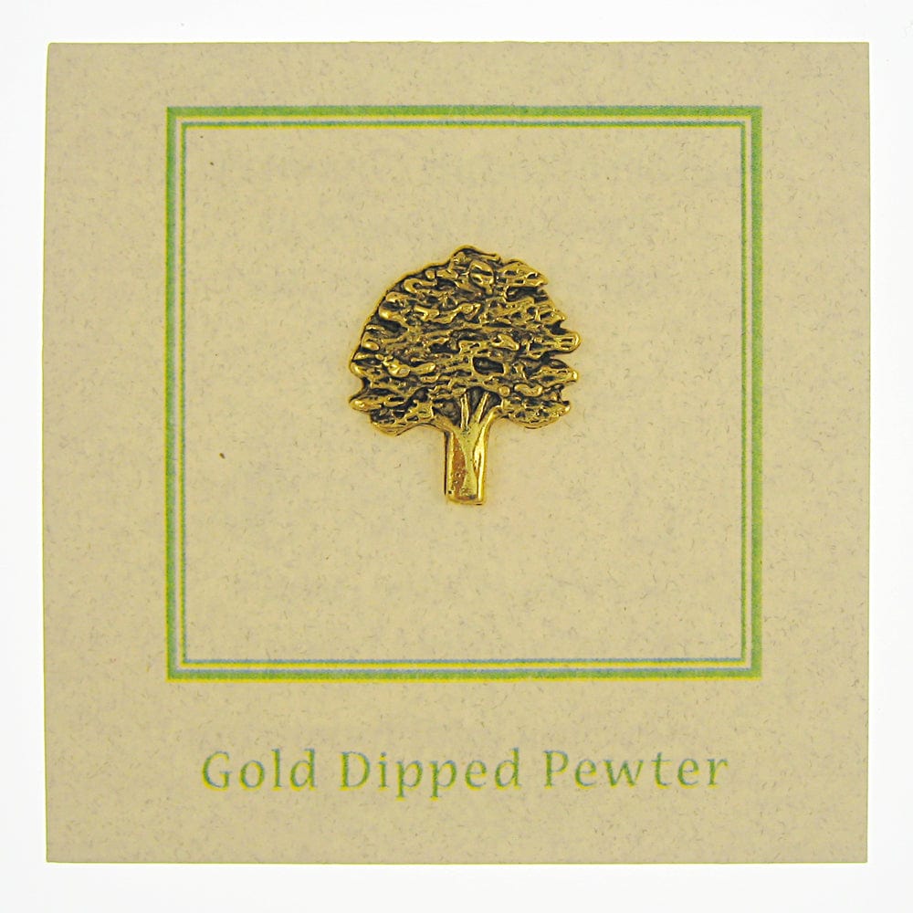 Oak Tree Gold Lapel Pin – lapelpinplanet