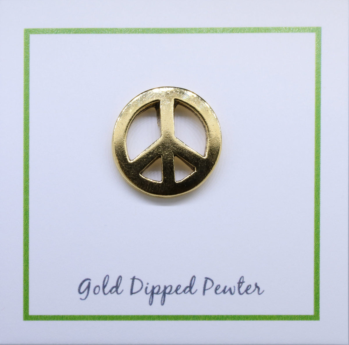 Peace Sign Gold Lapel Pin – lapelpinplanet