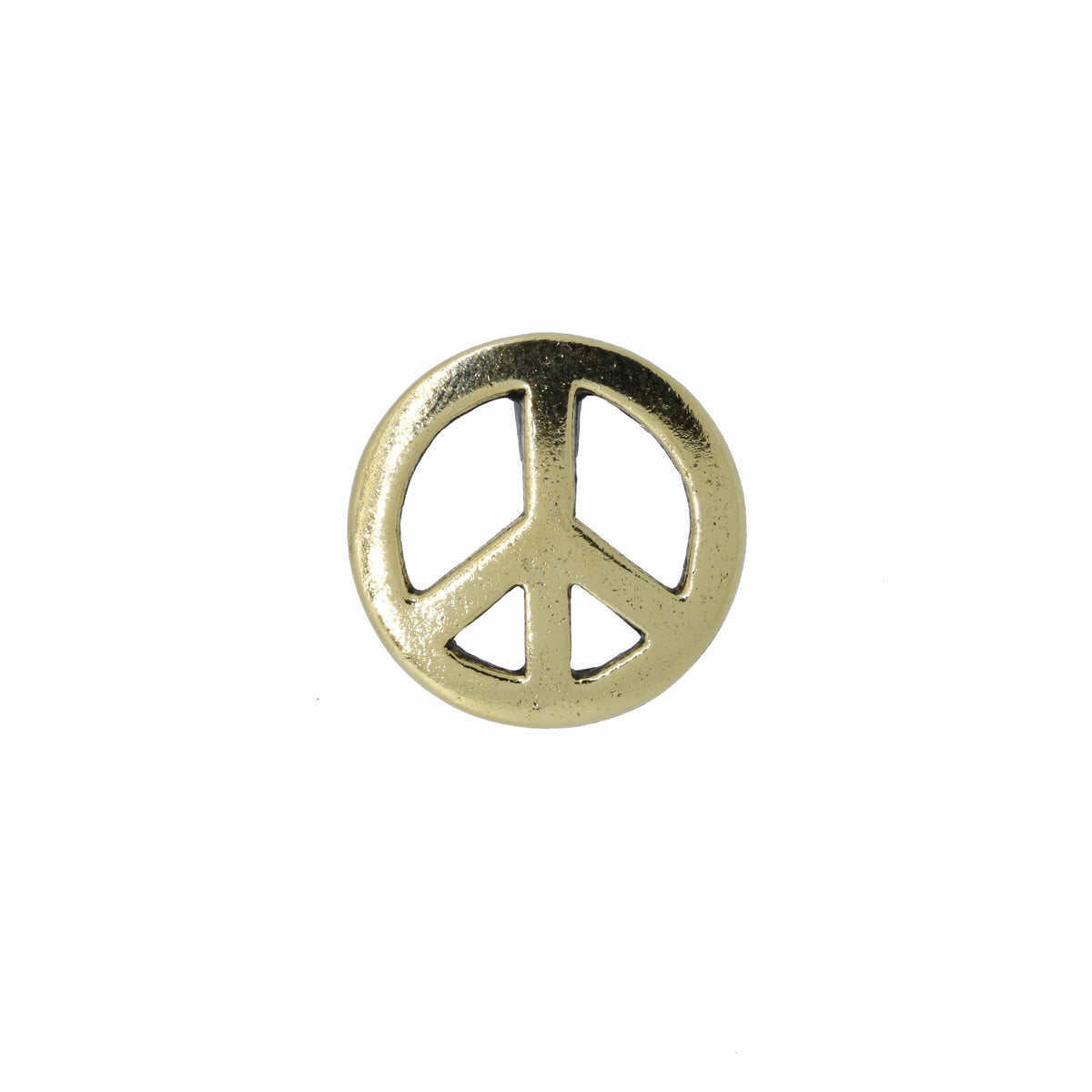 Peace Sign Gold Lapel Pin – lapelpinplanet