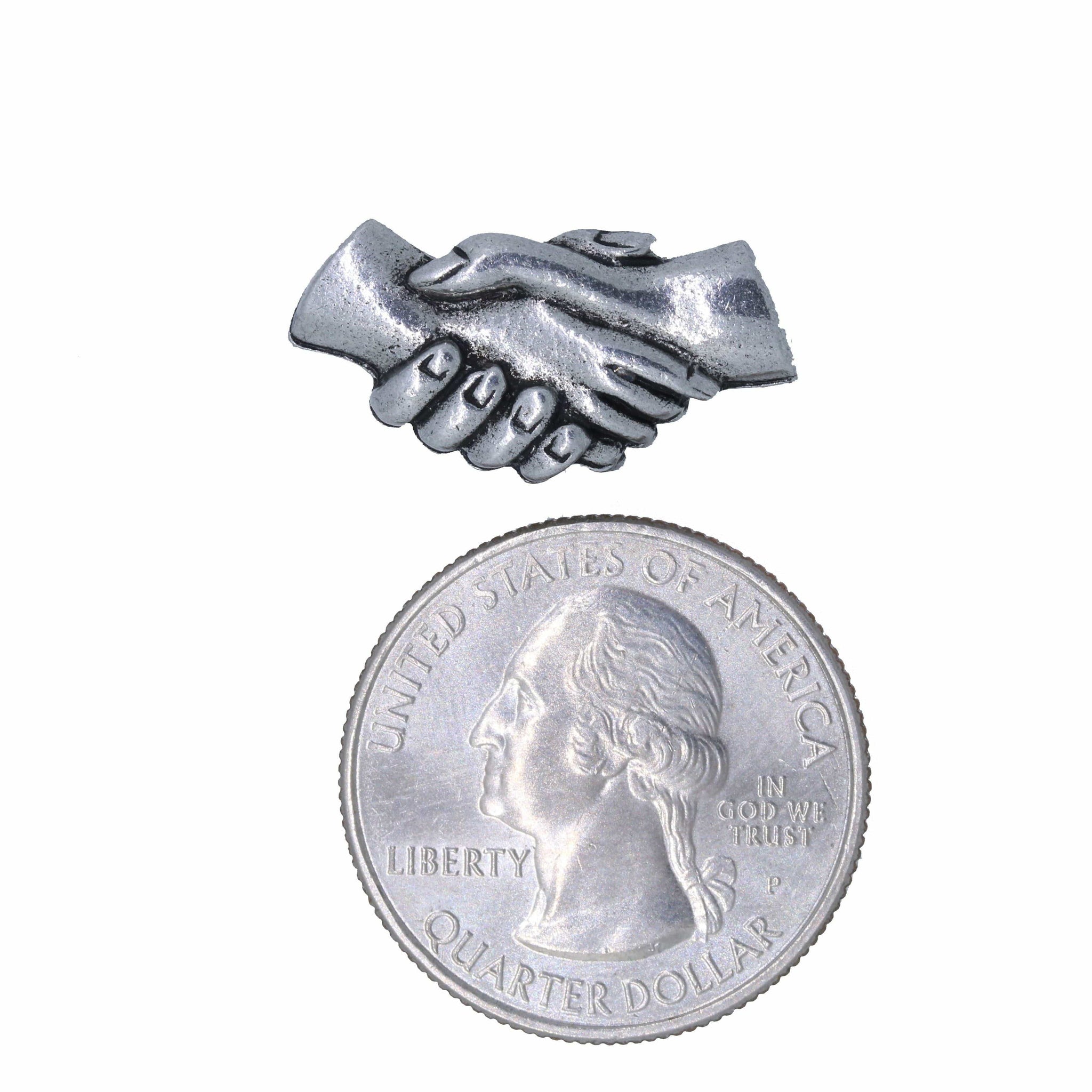 Handshake Lapel Pin – lapelpinplanet