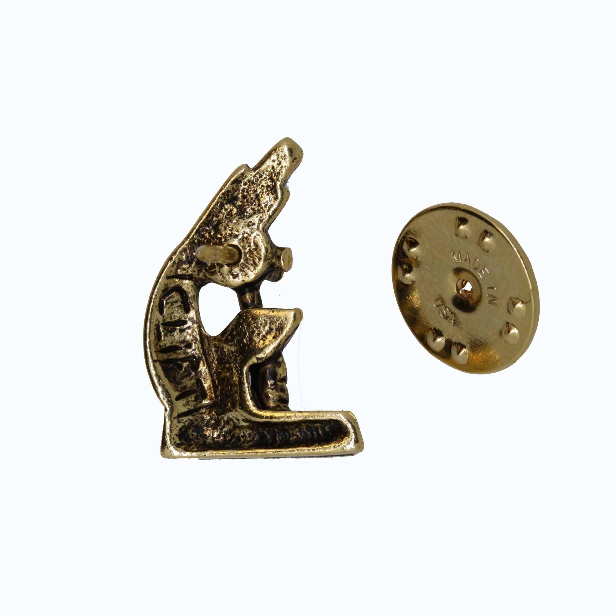 Microscope Gold Lapel Pin – lapelpinplanet