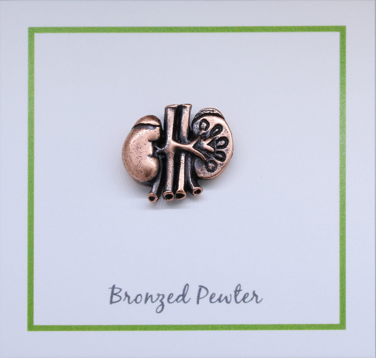 Kidney Copper Lapel Pin – lapelpinplanet