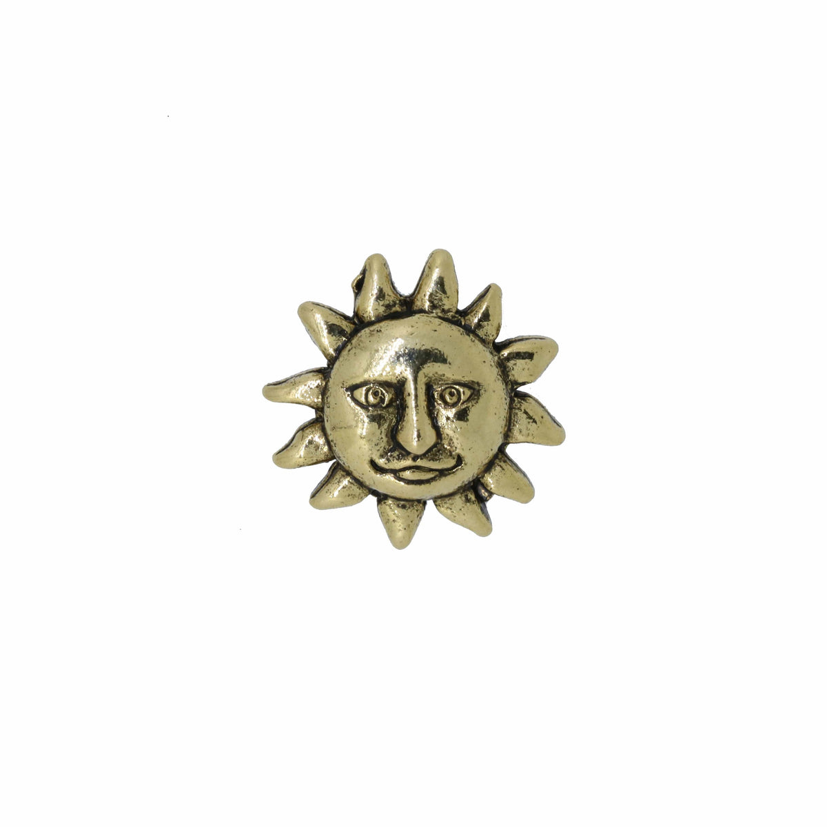 Sun Face Gold Lapel Pin – lapelpinplanet