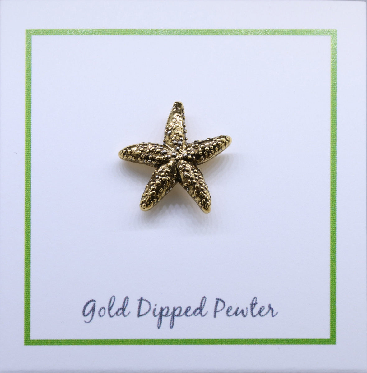 Starfish Gold Lapel Pin – lapelpinplanet