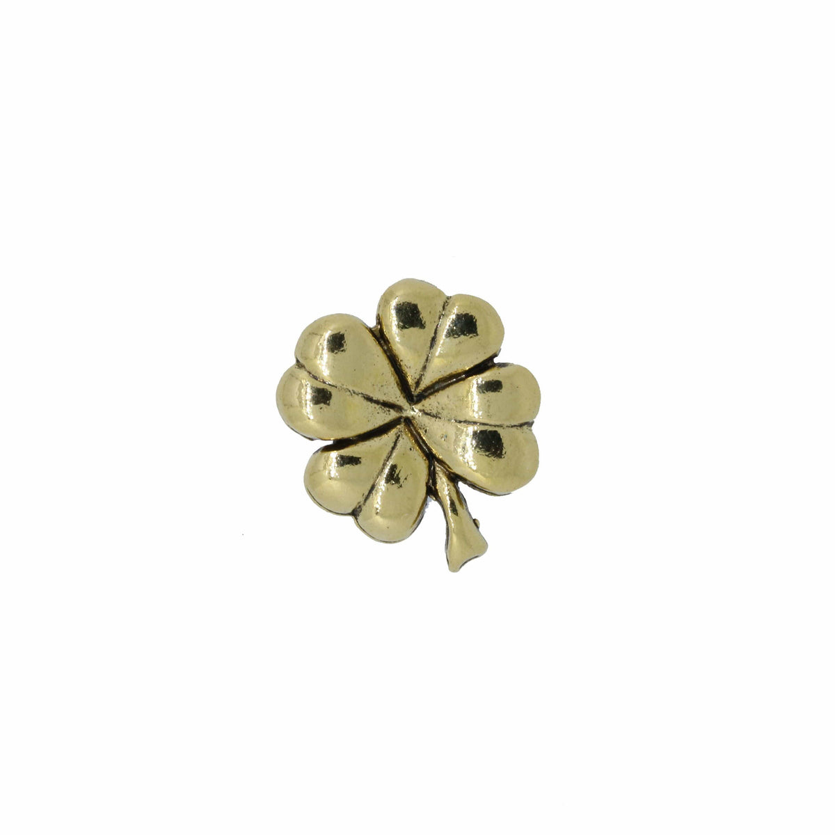 Four Leaf Clover Gold Lapel Pin – lapelpinplanet