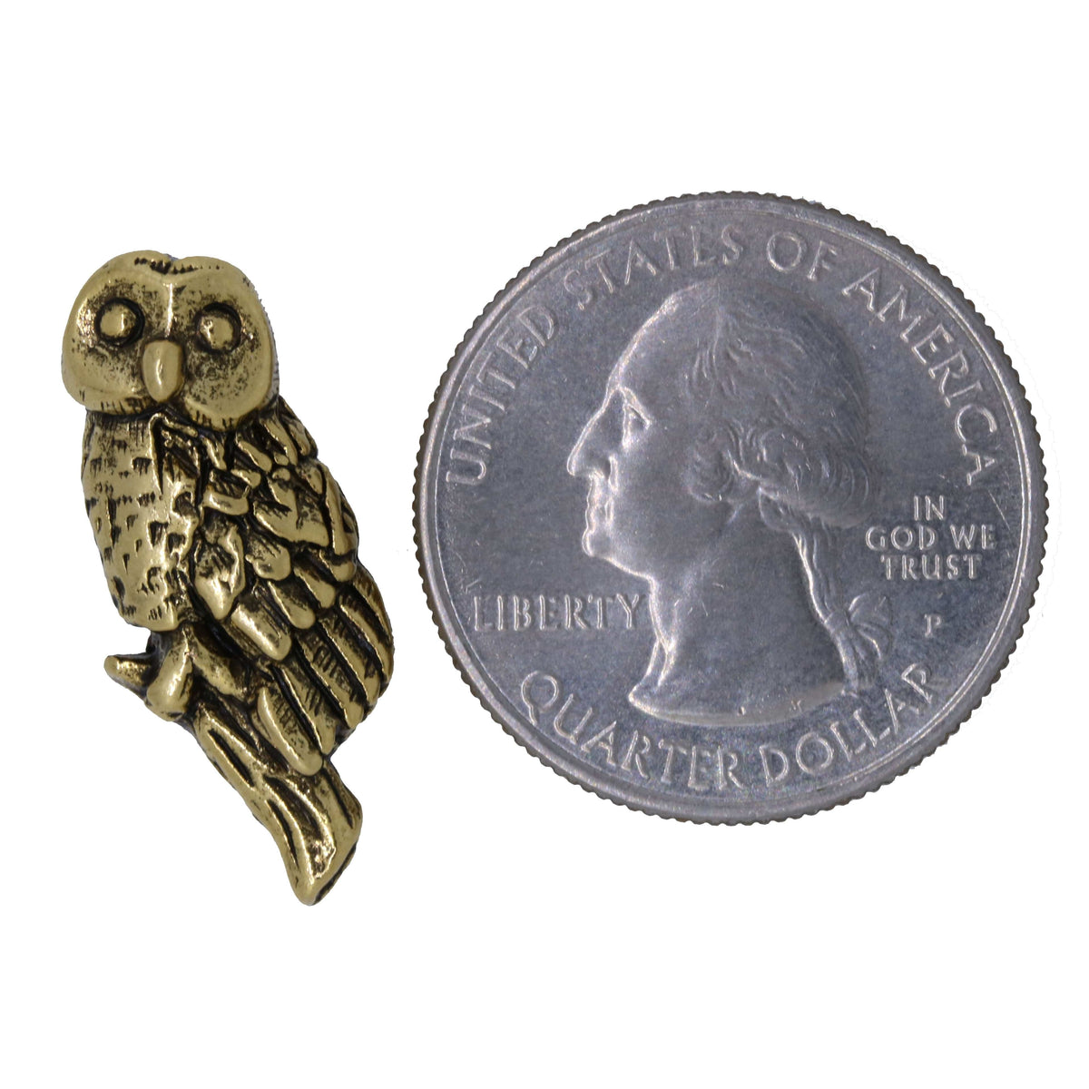 Owl Gold Lapel Pin – lapelpinplanet