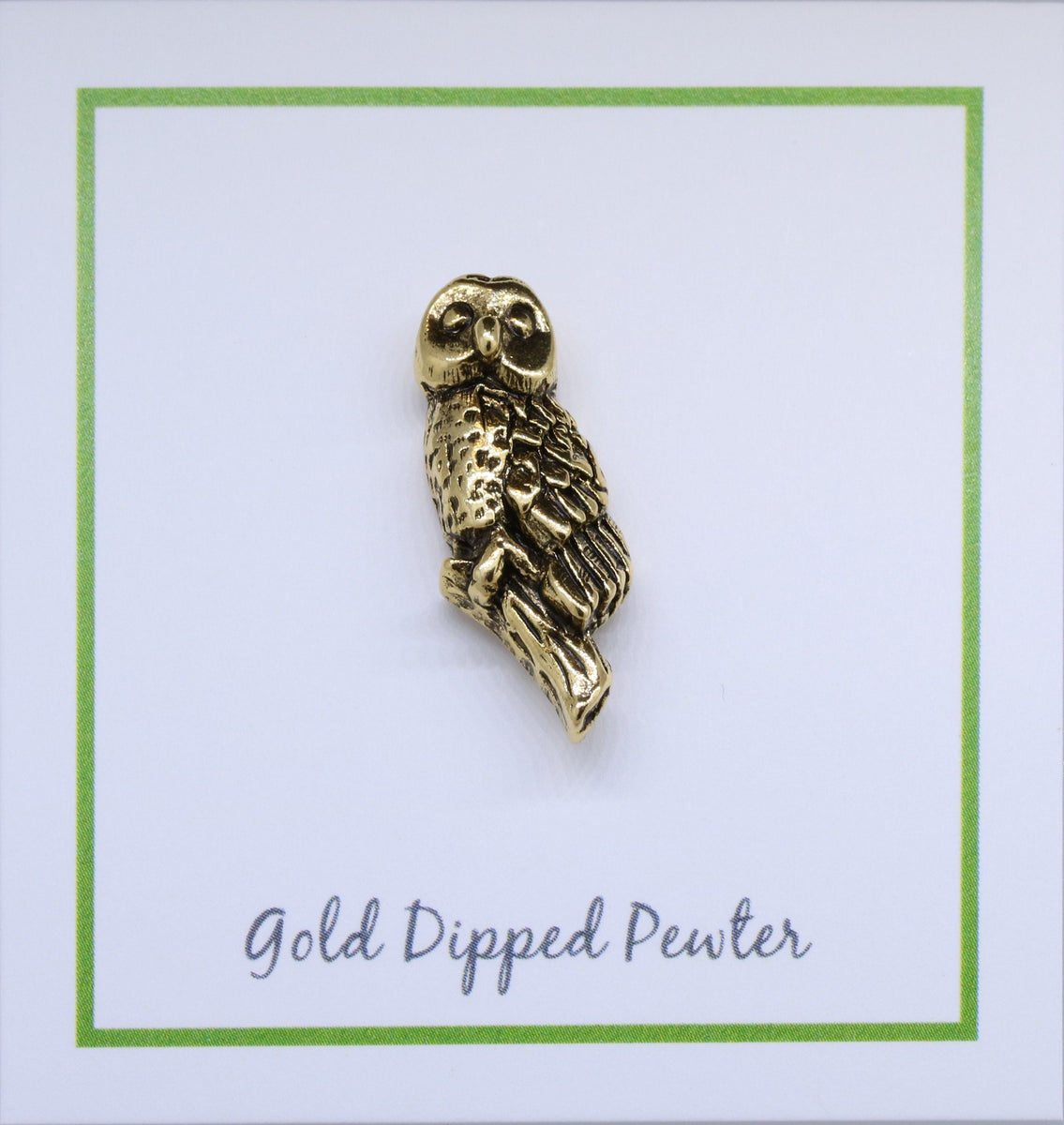 Owl Gold Lapel Pin – lapelpinplanet