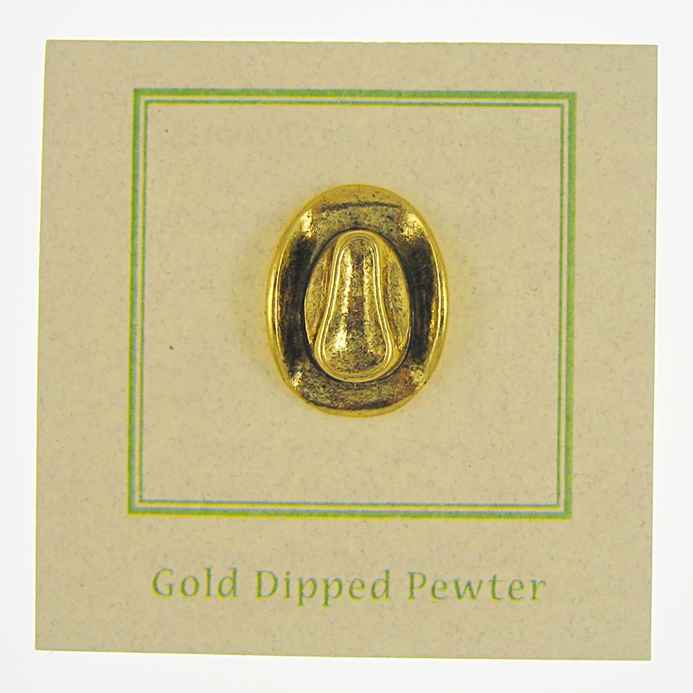 Cowboy Hat Gold Lapel Pin | Lapel Pin Planet – lapelpinplanet