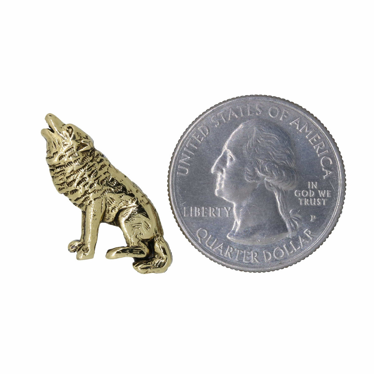 Wolf Gold Lapel Pin – lapelpinplanet