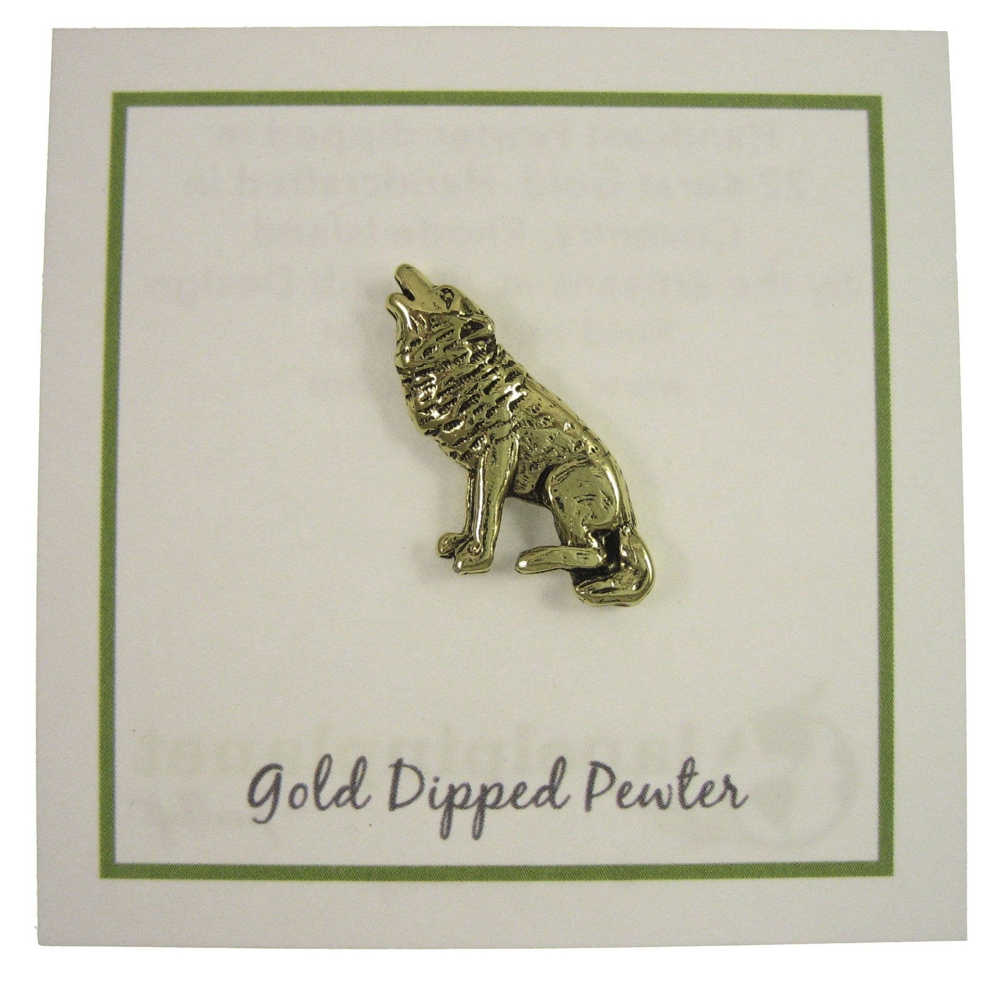 Wolf Gold Lapel Pin – lapelpinplanet